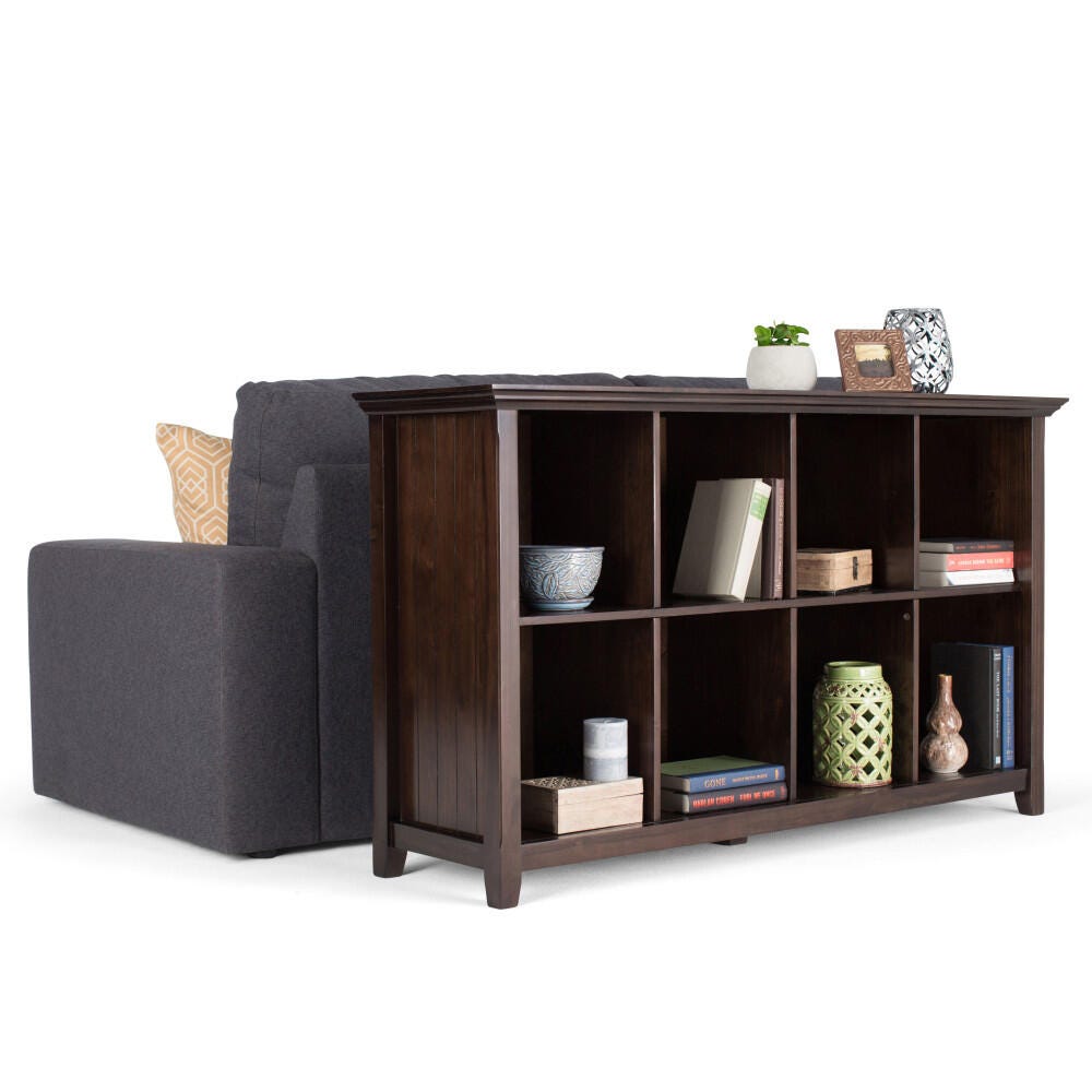 Click here for Simpli Home Amherst 8 Cube Storage Sofa Table  Bru... prices