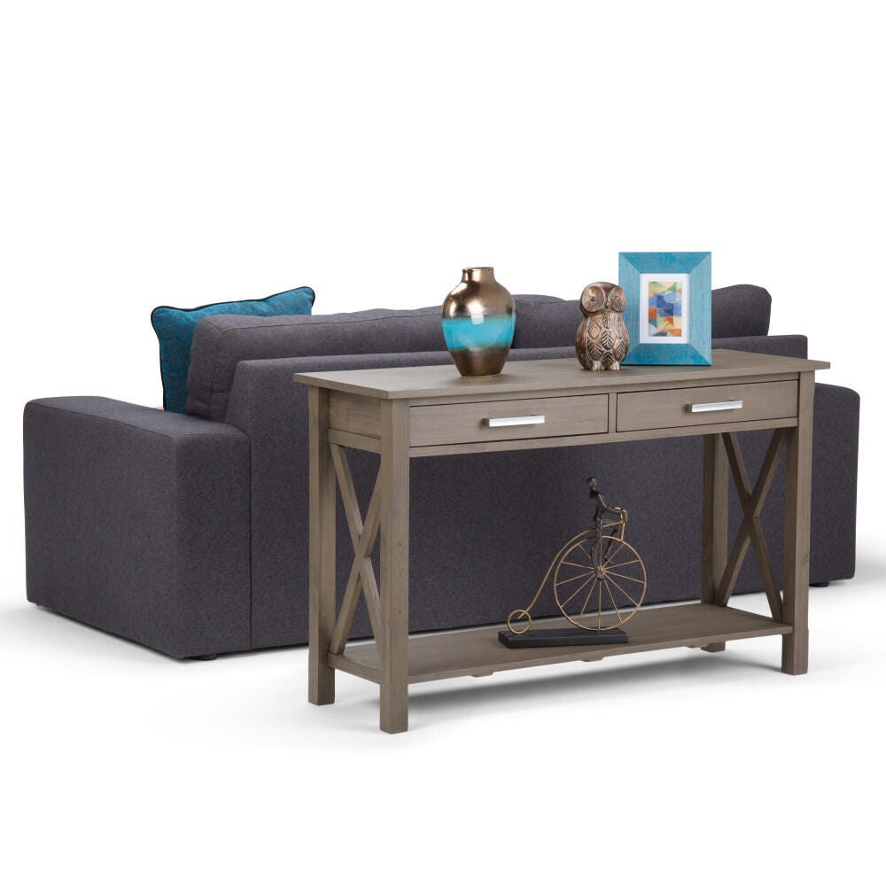 Click here for Simpli Home Kitchener Console Sofa Table  Farmhous... prices