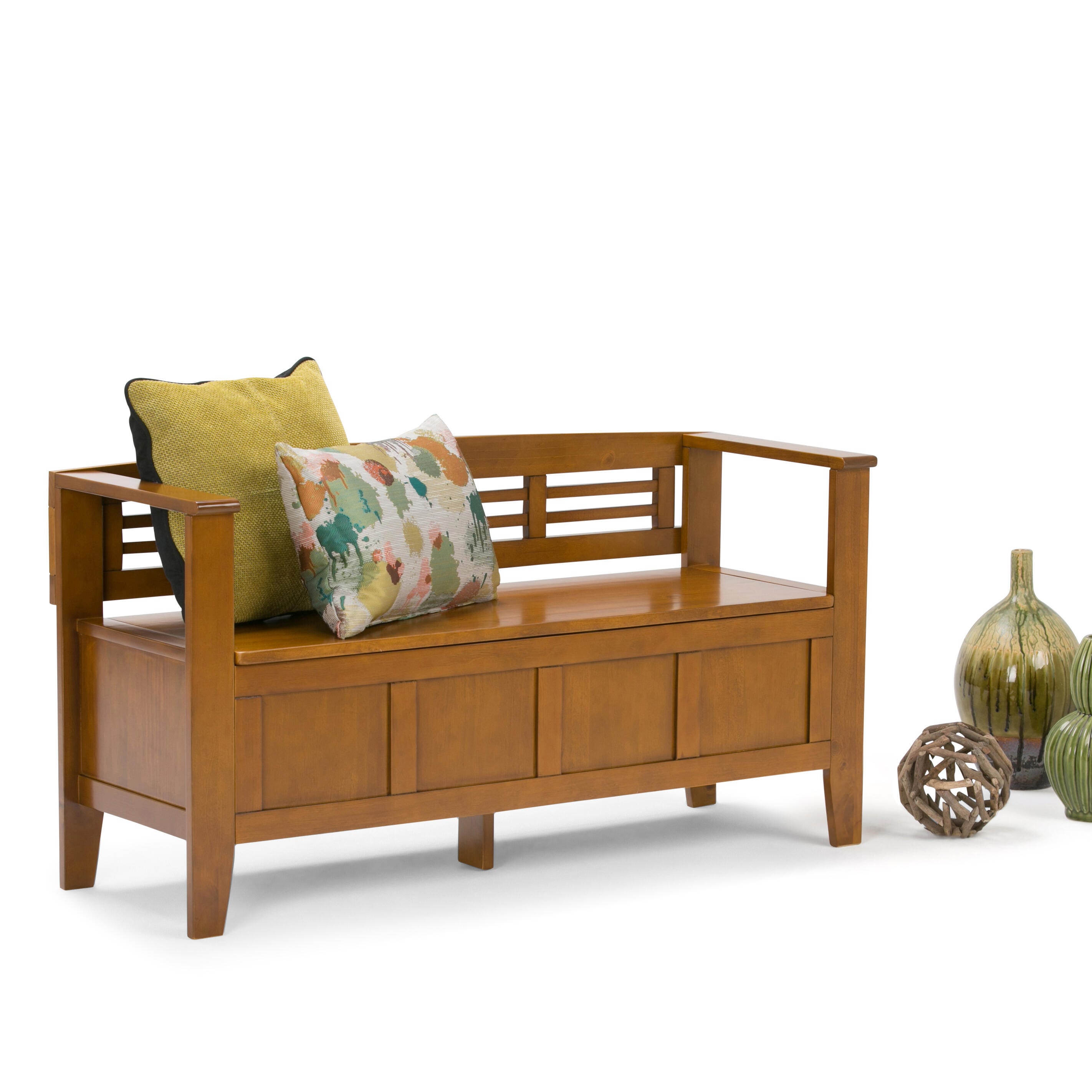 Click here for Adams Entryway Storage Bench  Light Avalon Brown prices