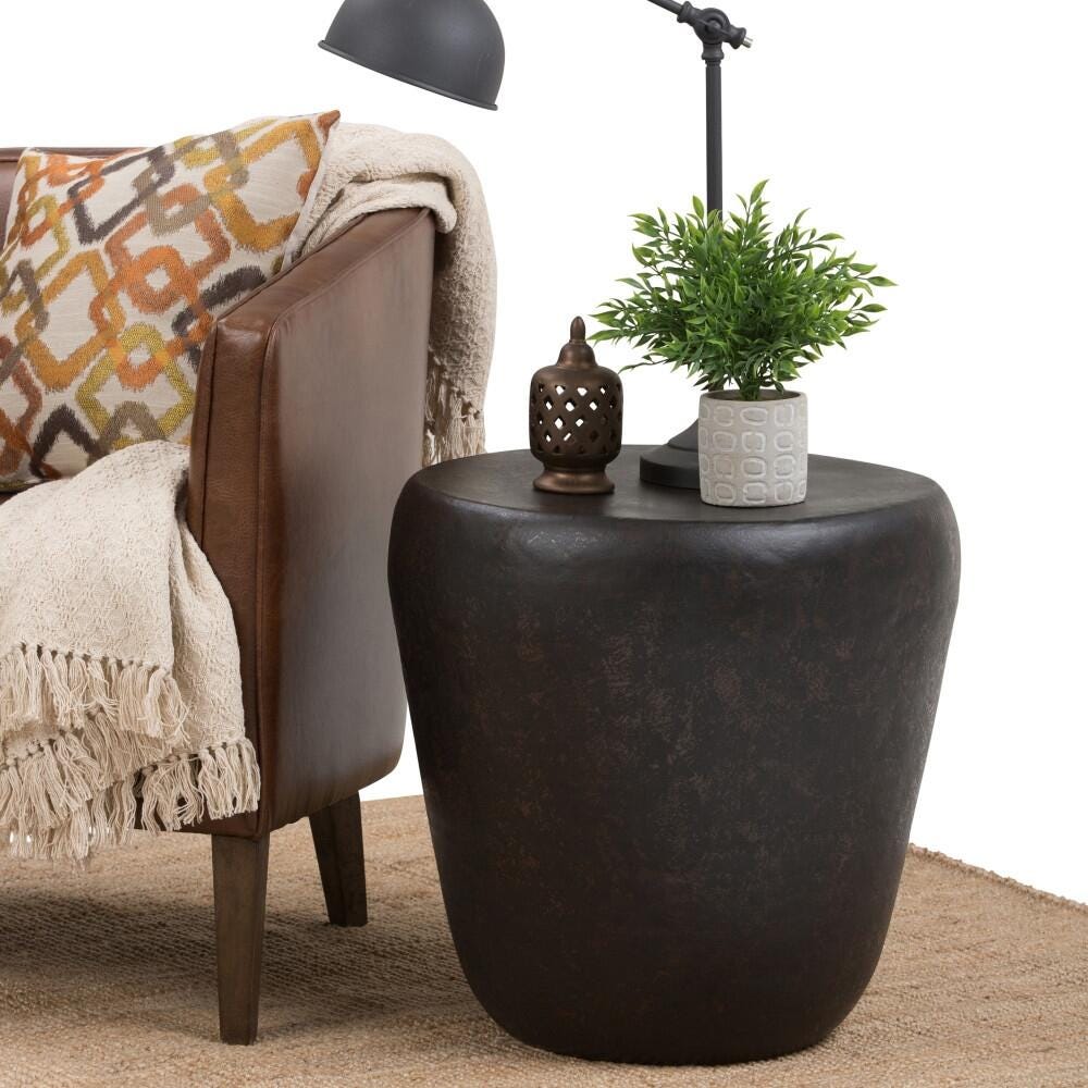 Click here for Garvy Accent Side Table  Rustic Bronze prices