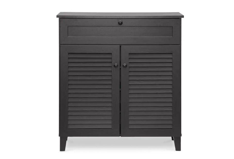 Click here for Baxton Studio Calvin Shoe Storage Cabinet  Dark Br... prices
