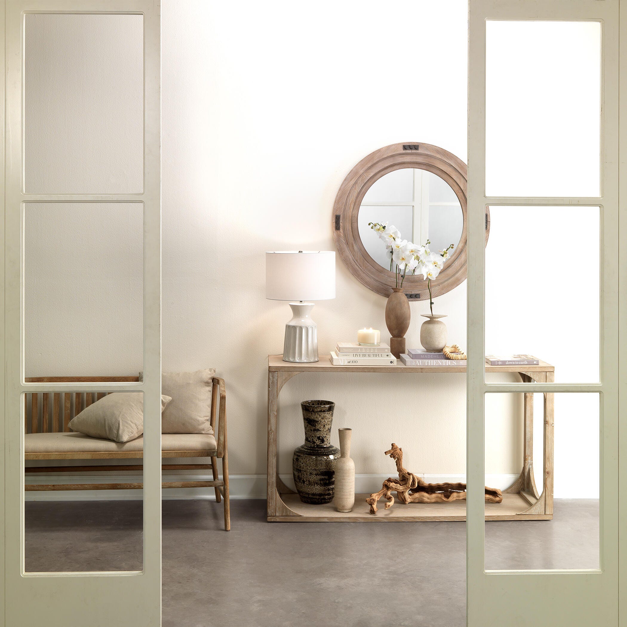 Click here for Everett Openwork Console Table  Gray prices