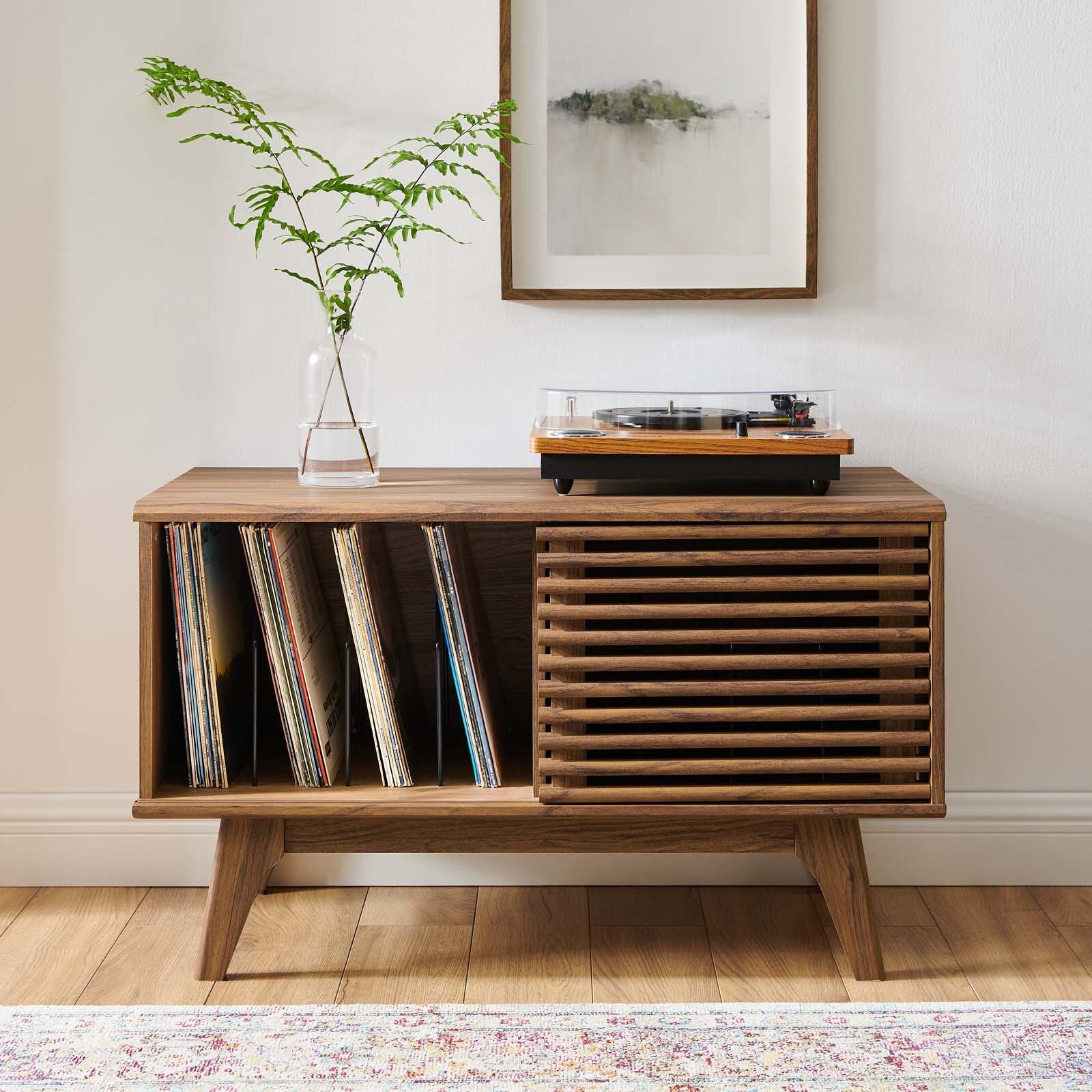 Click here for Modway Render Vinyl Record Display Stand  Walnut prices
