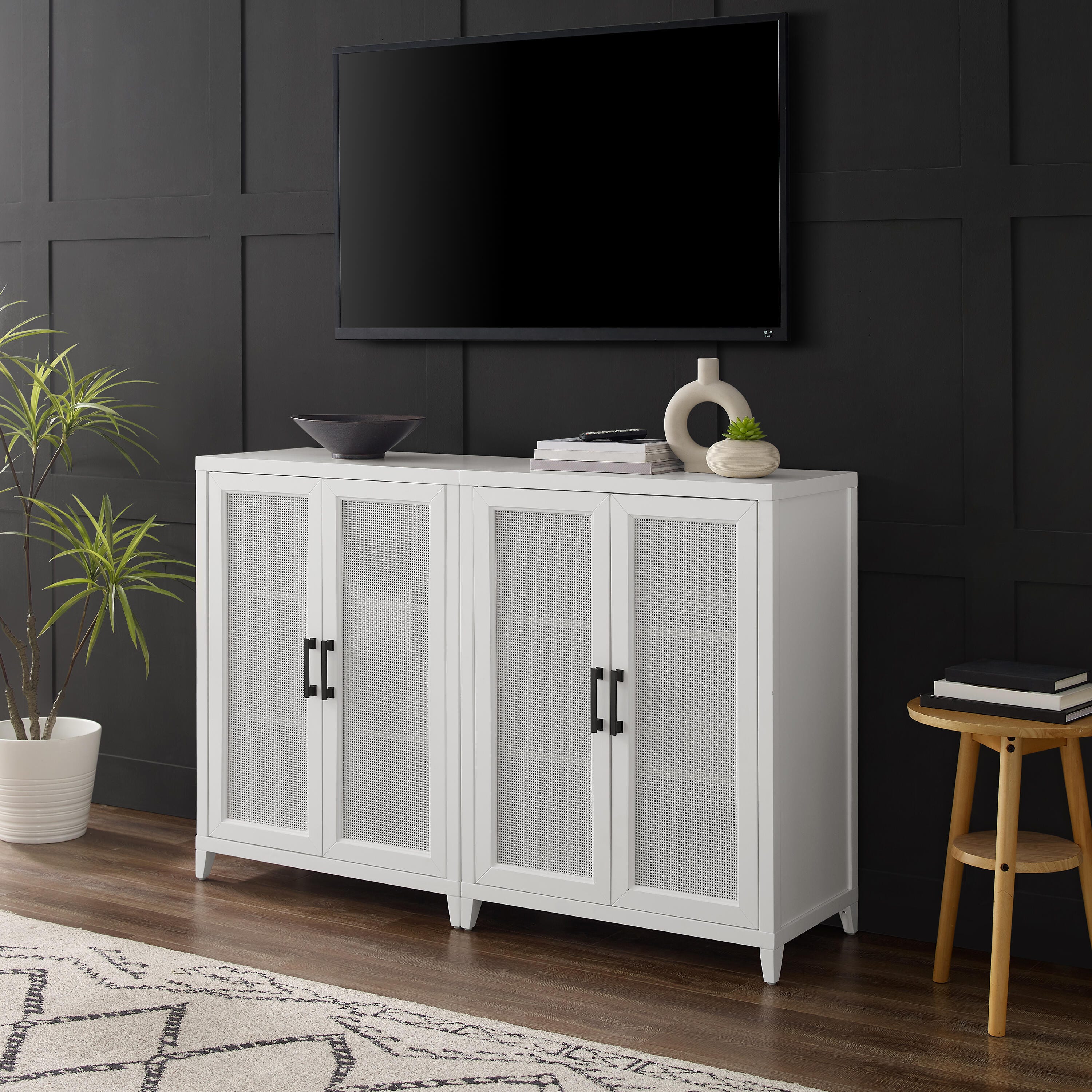 Click here for Crosley Furniture Milo Media Sideboard Cabinet Set... prices