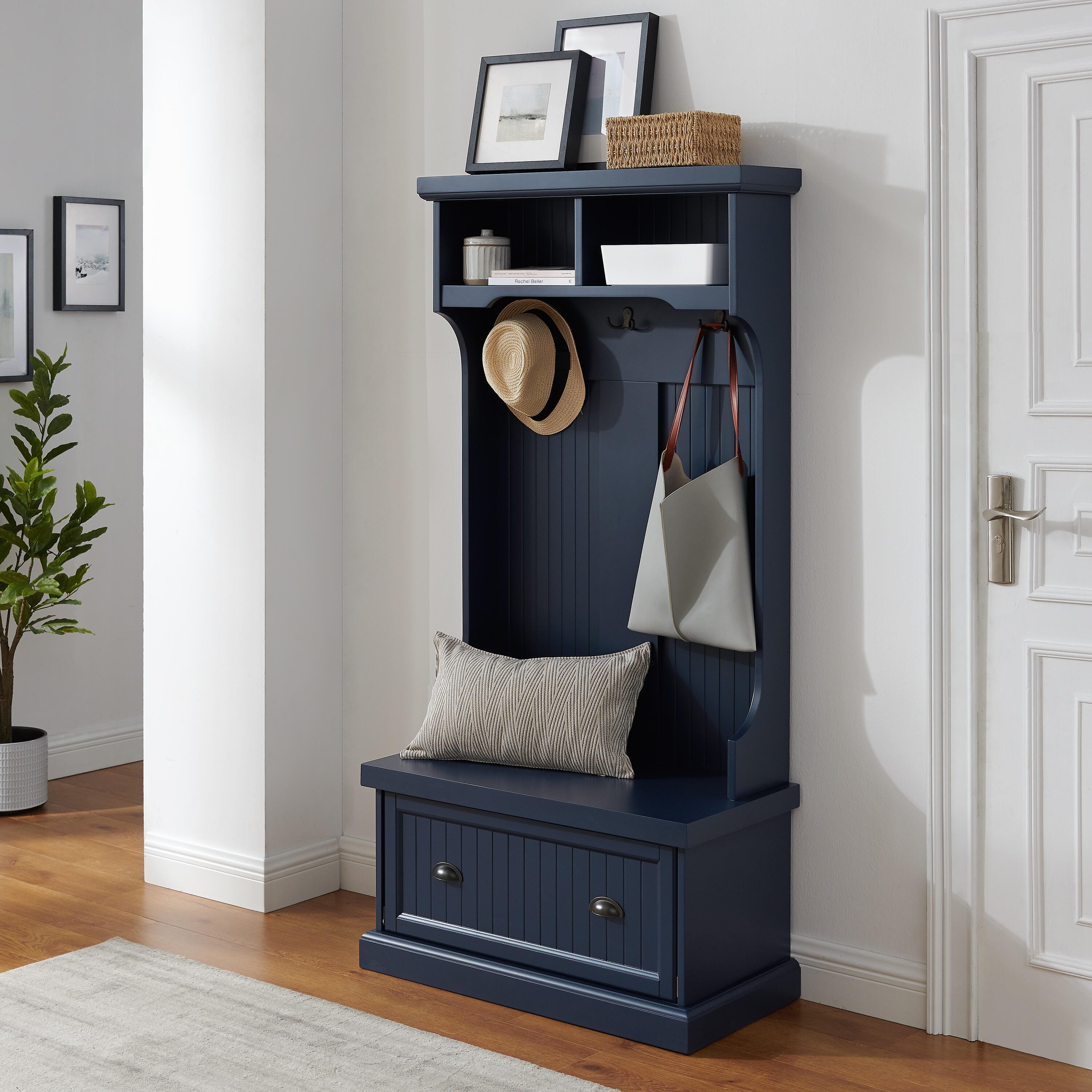 Click here for Crosley Furniture Shoreline Hall Tree  Navy prices