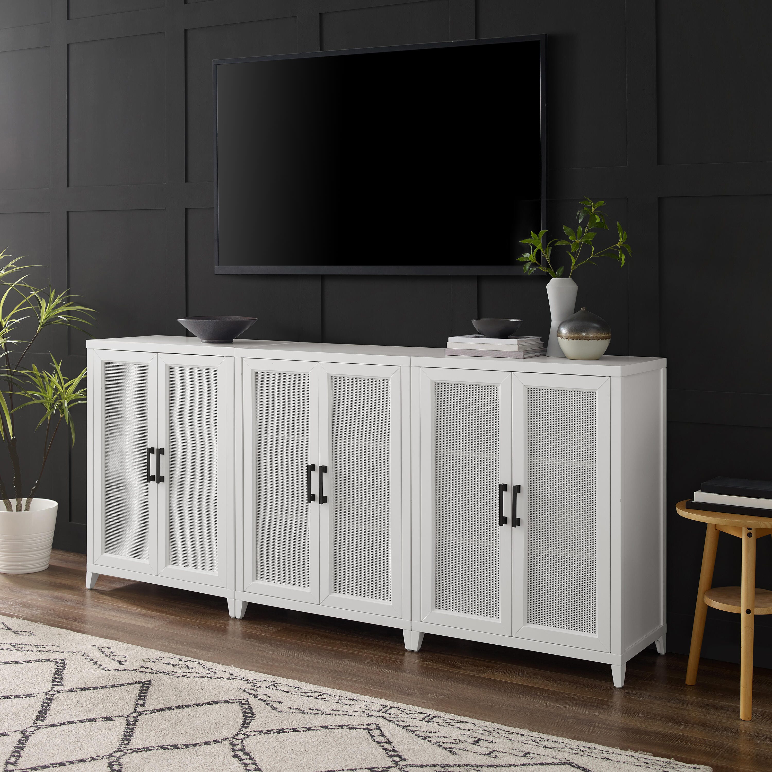 Click here for Crosley Furniture Milo Media Sideboard Cabinet Set... prices