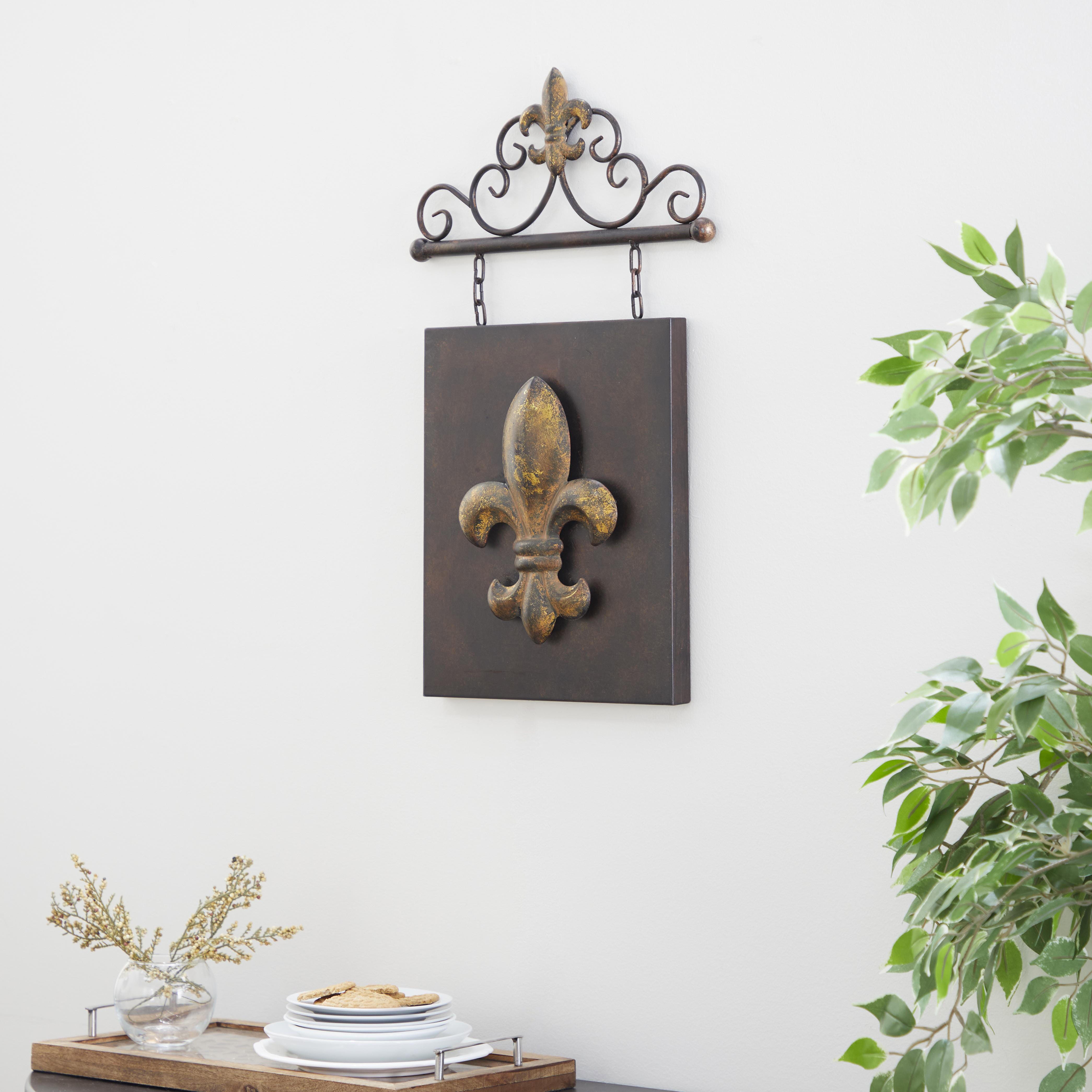 Click here for Bayberry Lane Fleur De Lis Wall Decor  Bronze prices
