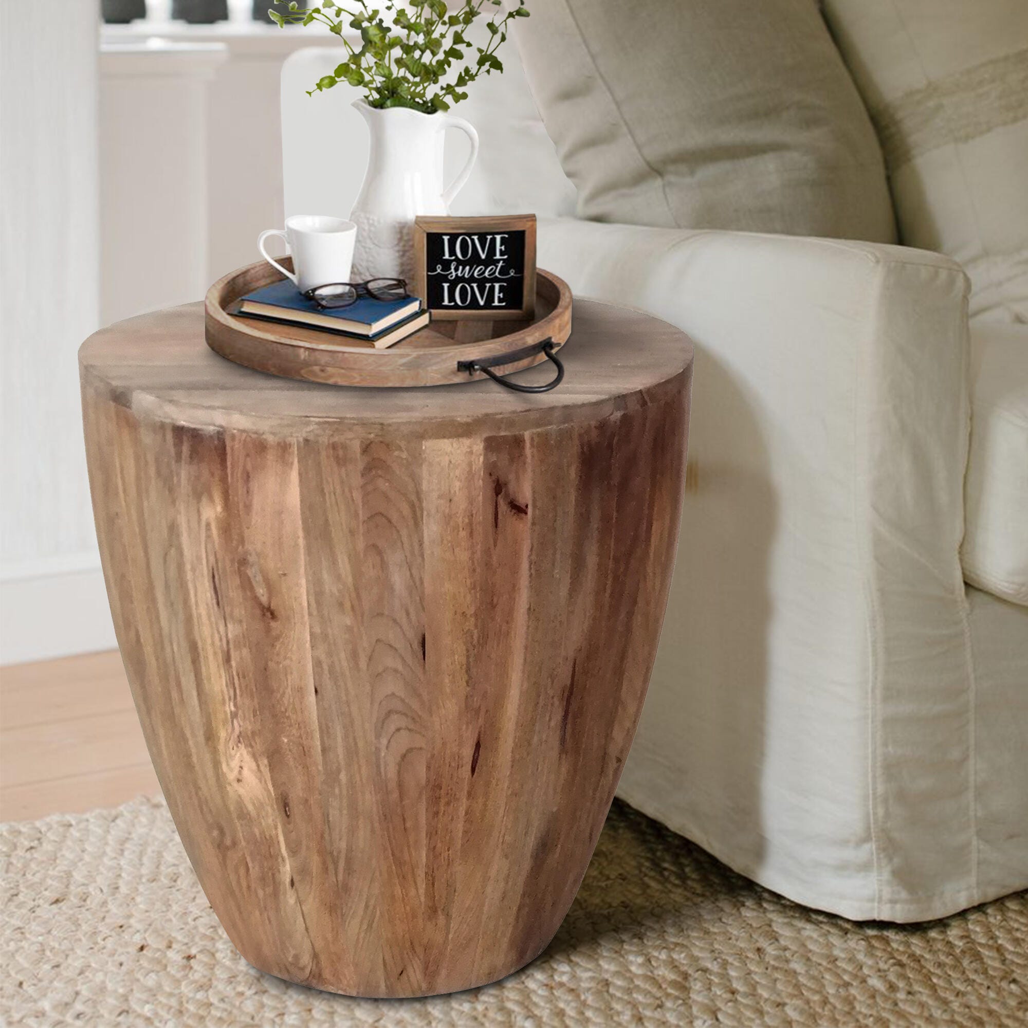 Click here for Arthur Cylindrical Side End Table  Brown prices