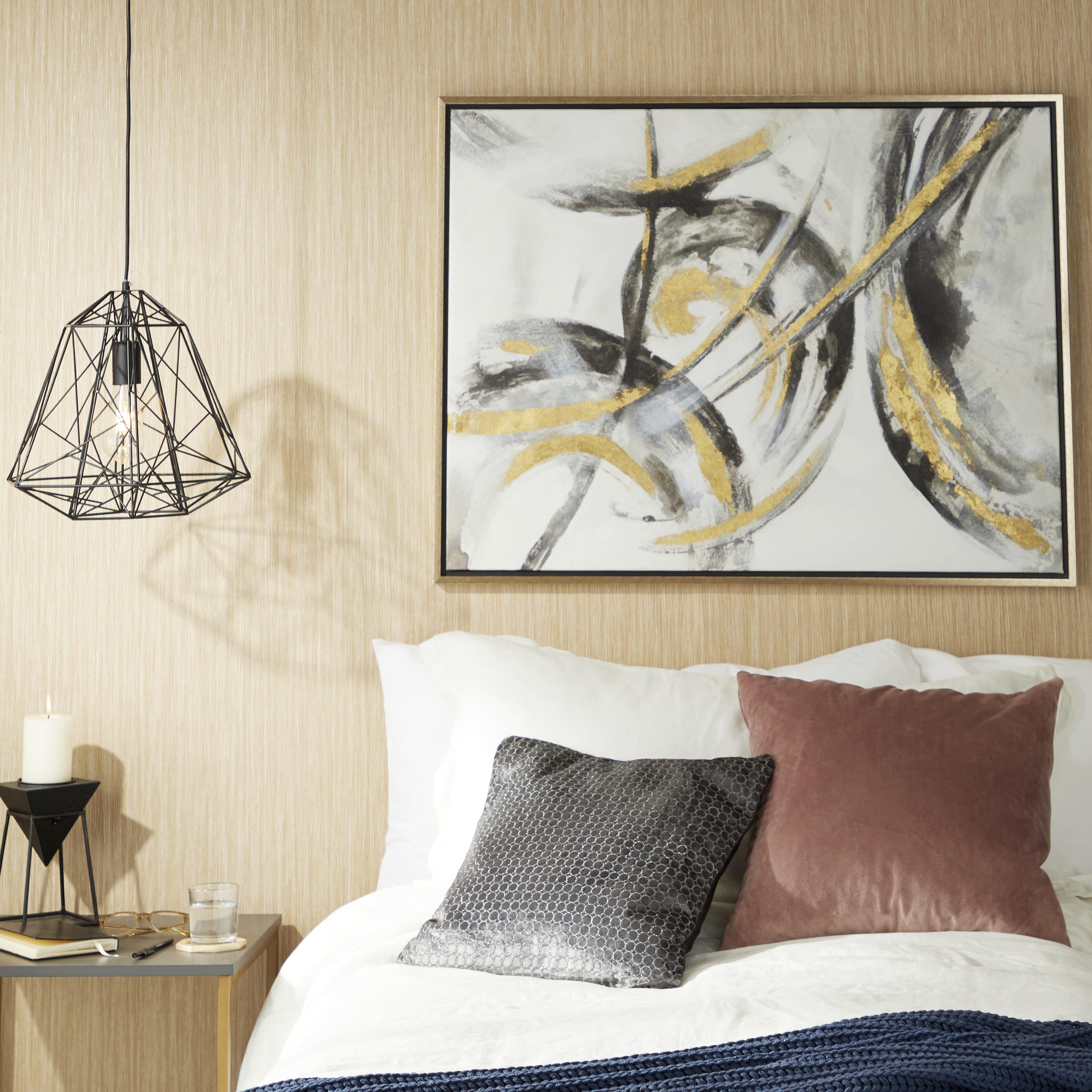 Click here for Bayberry Lane Gold Polystone Contemporary Abstract... prices
