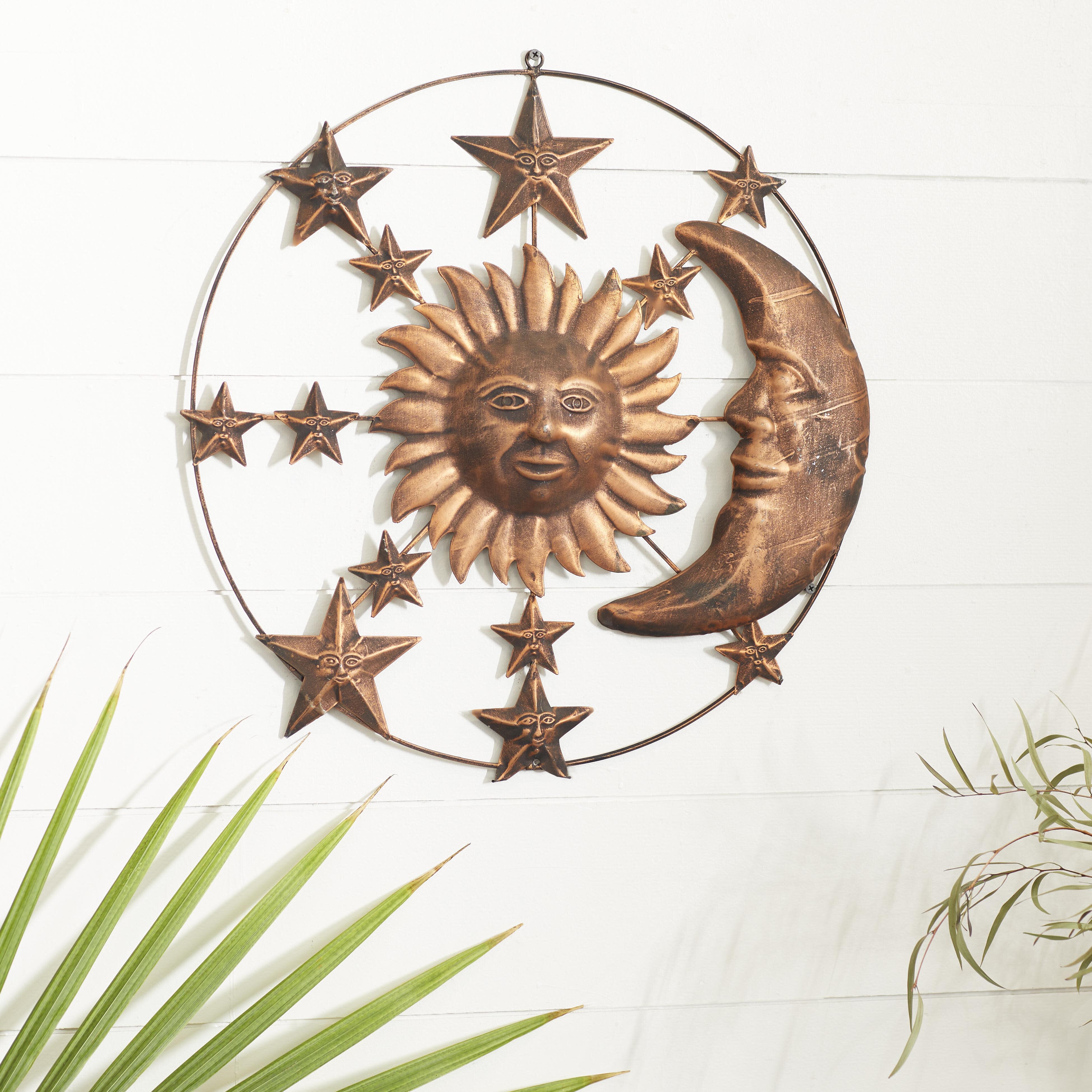 Click here for Bayberry Lane Sun Moon and Stars Wall Decor  Bronz... prices