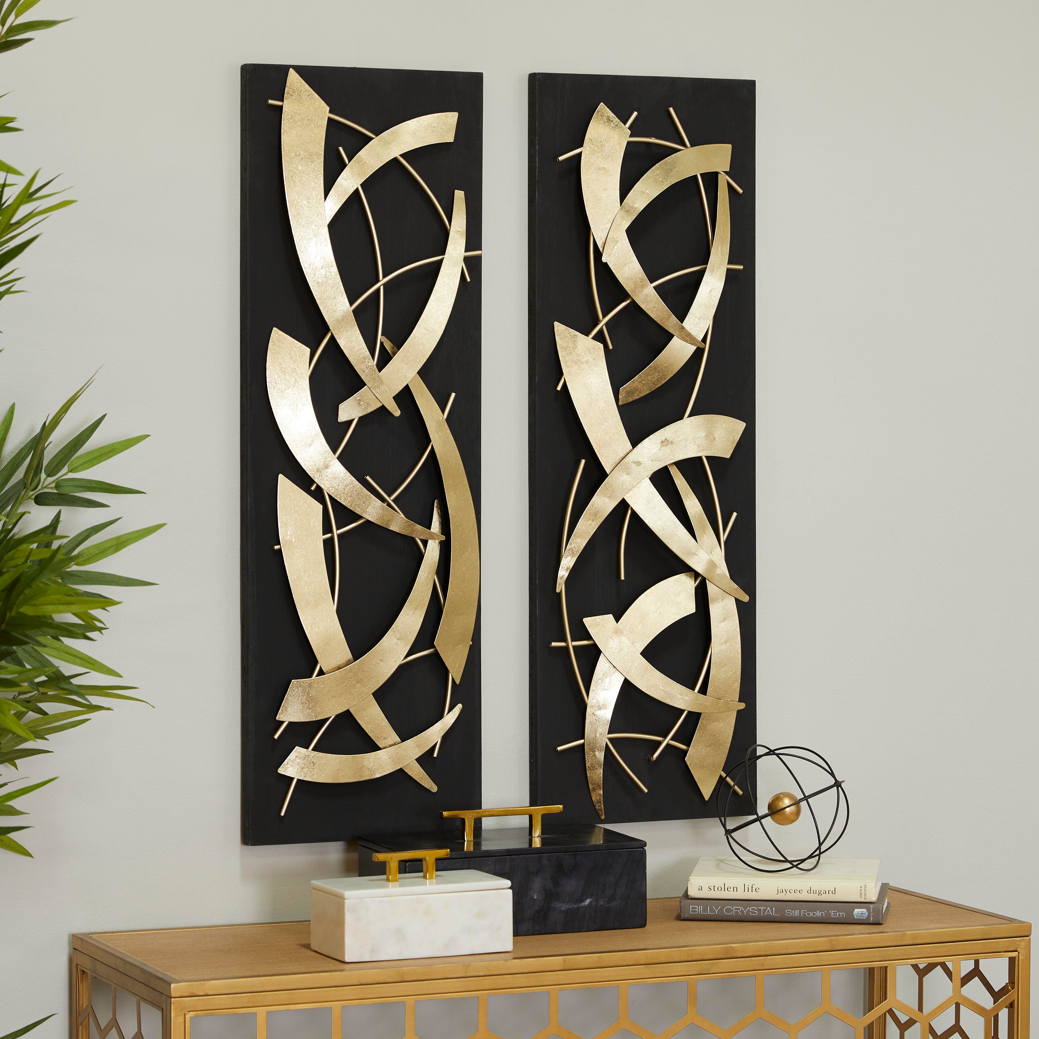 Click here for Bayberry Lane Abstract Wall Decor Set of 2 12 W X... prices