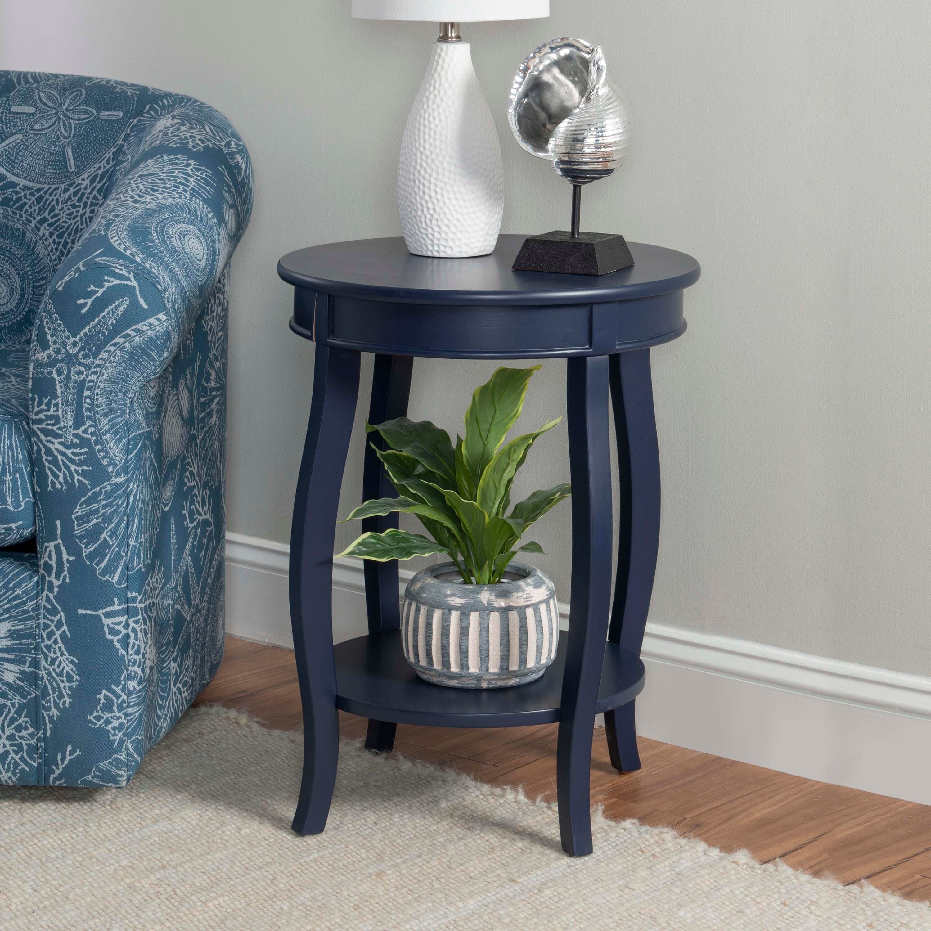 Click here for Linon Miller Side Table  Navy prices