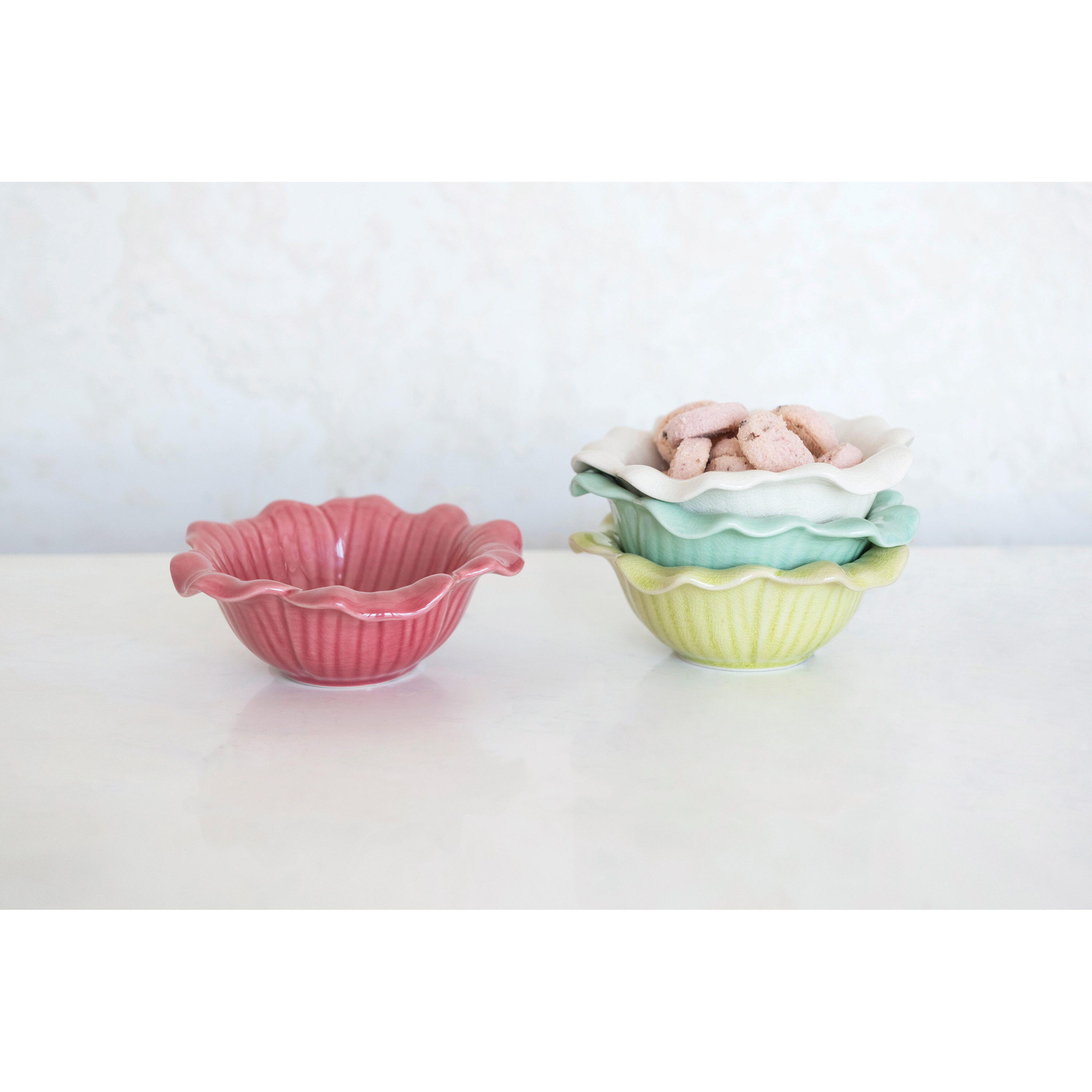 Click here for Storied Home Debossed Flower Bowl  Multi prices