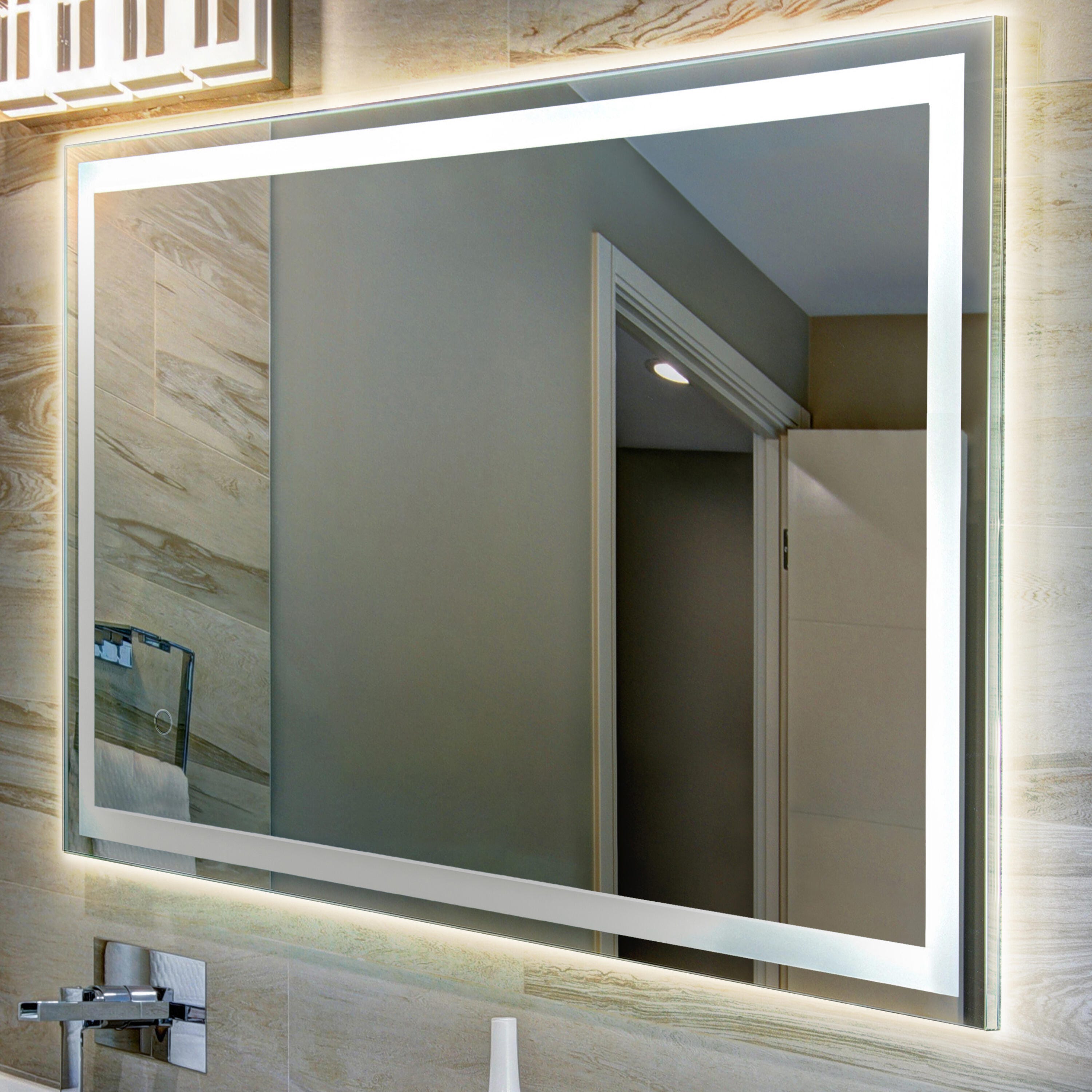 Click here for Jonathan Y Pax LED Bathroom Vanity Mirror  White prices
