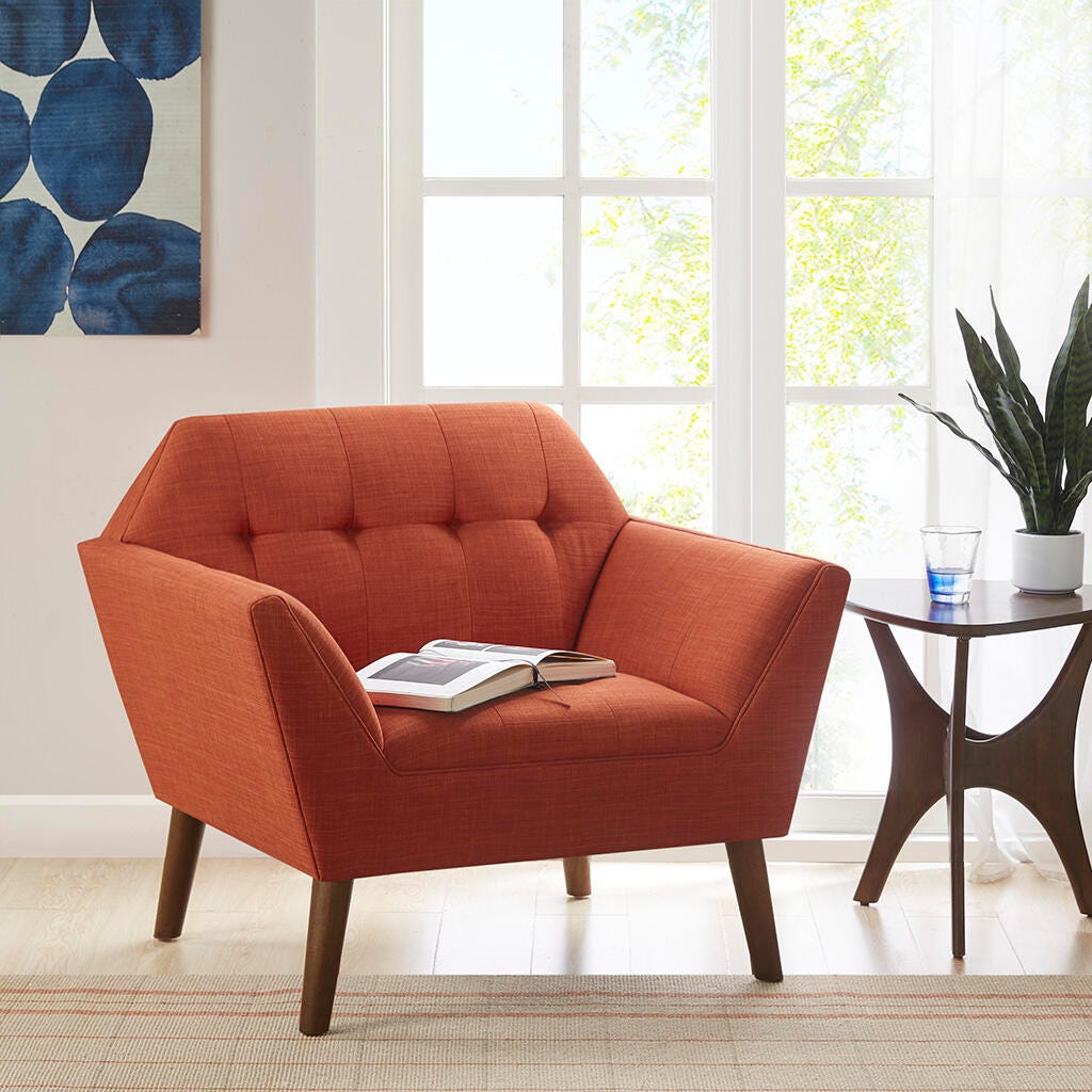 Click here for INK+IVY Newport Lounge Chair  Spice prices