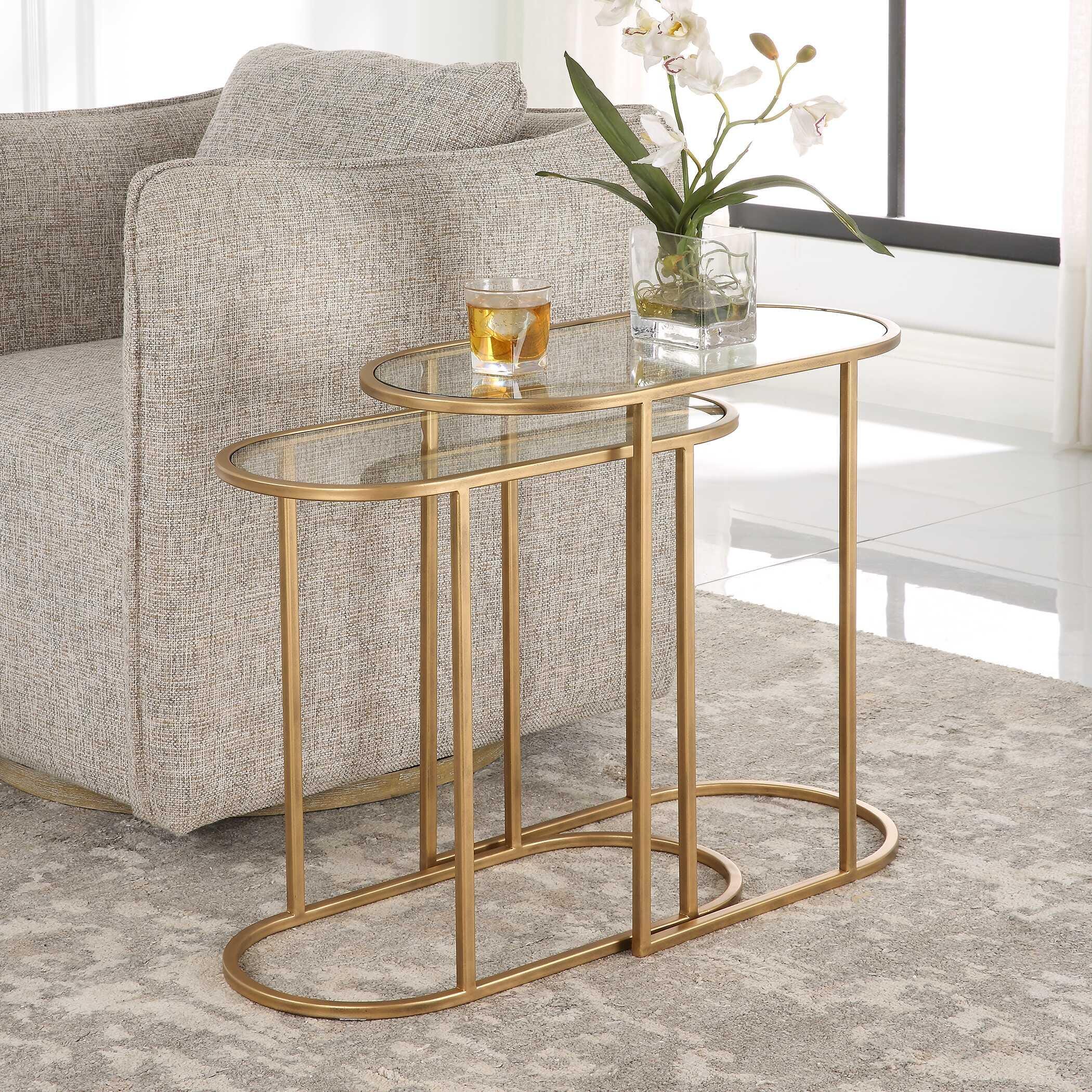 Click here for Exalted Living Nesting Accent Table  Gold prices