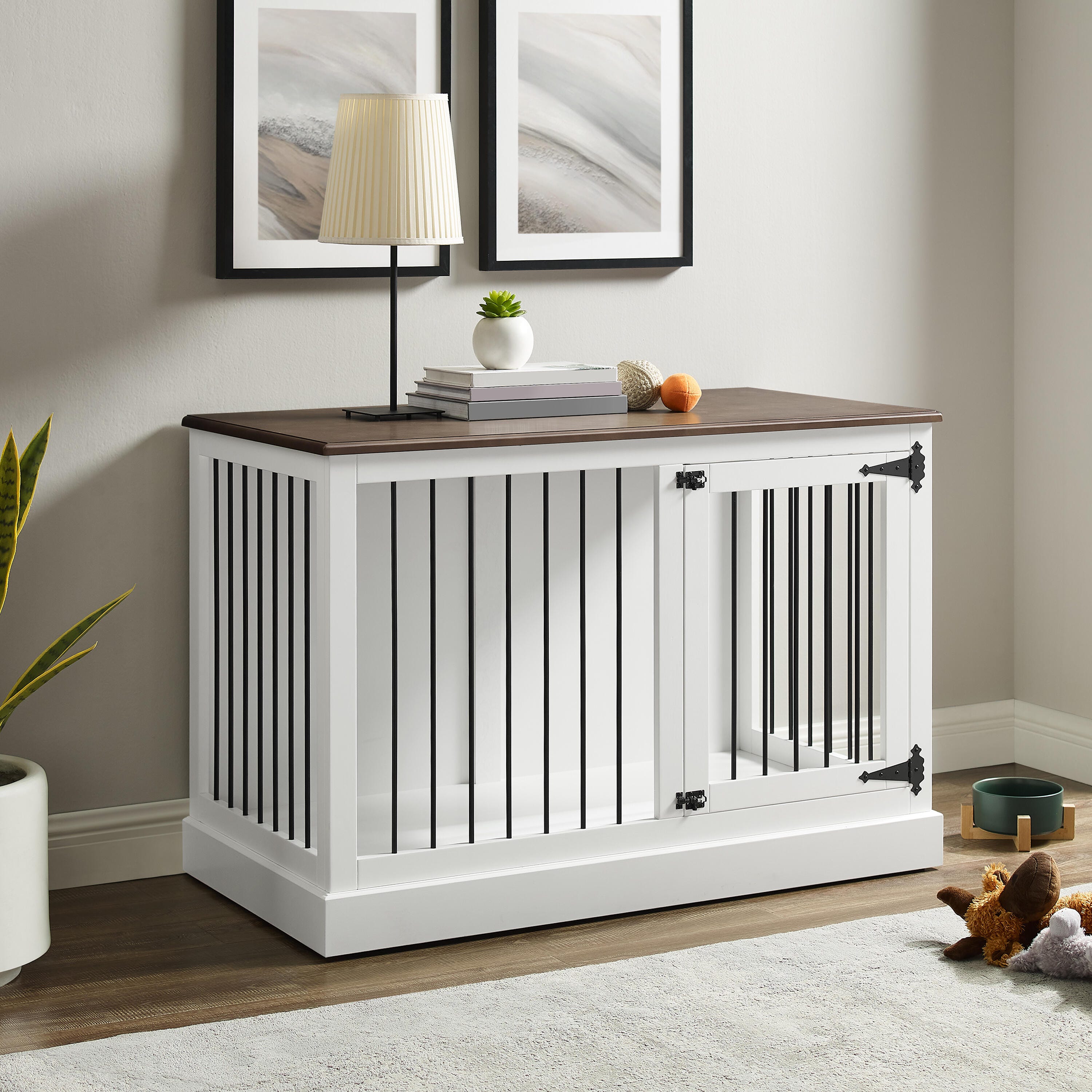 Click here for Winslow Small Credenza Dog Crate  White prices