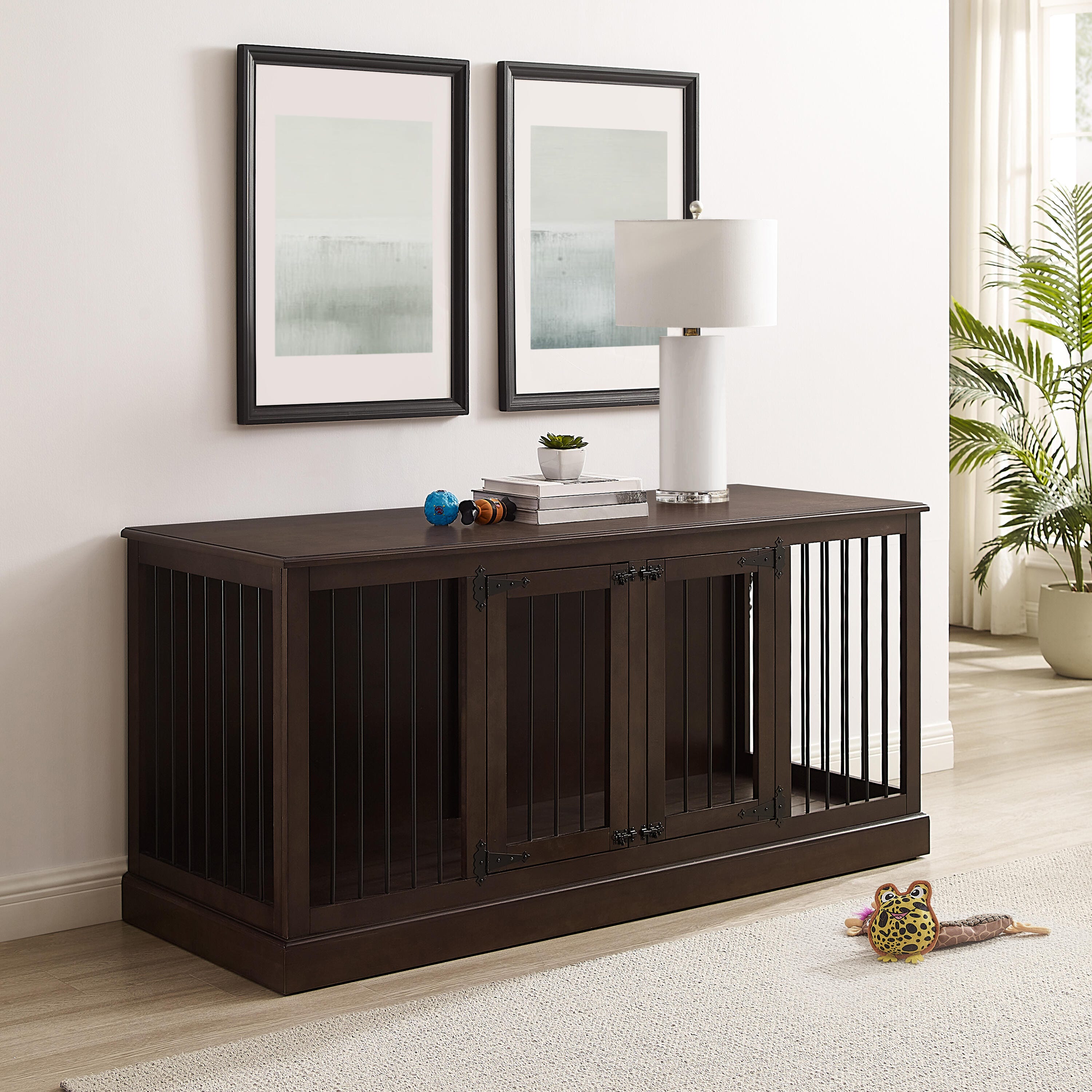 Click here for Winslow Medium Credenza Pet Crate  Dark Brown prices