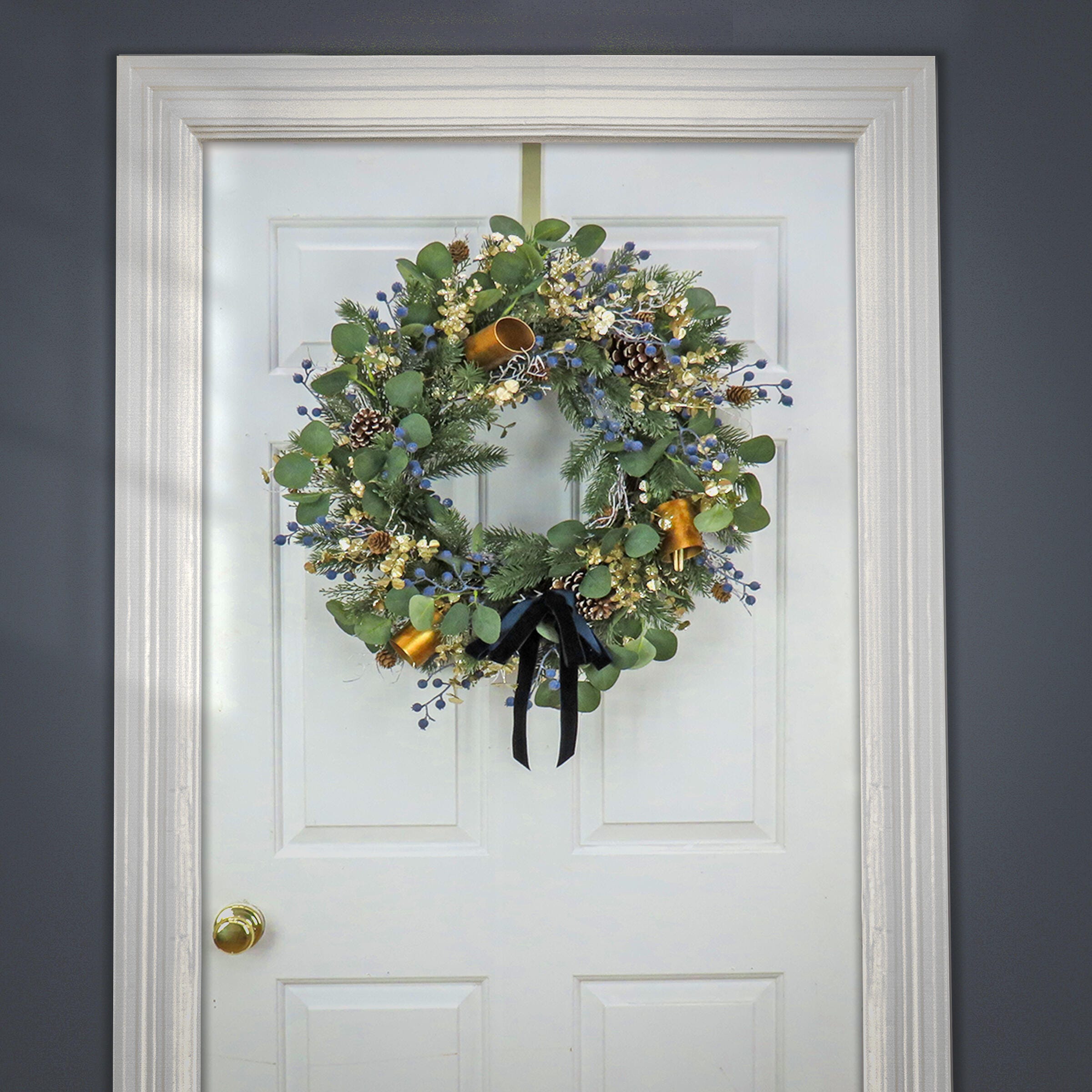 Click here for HGTV Home Collection 28 Swiss Chic Wreath  Blue prices