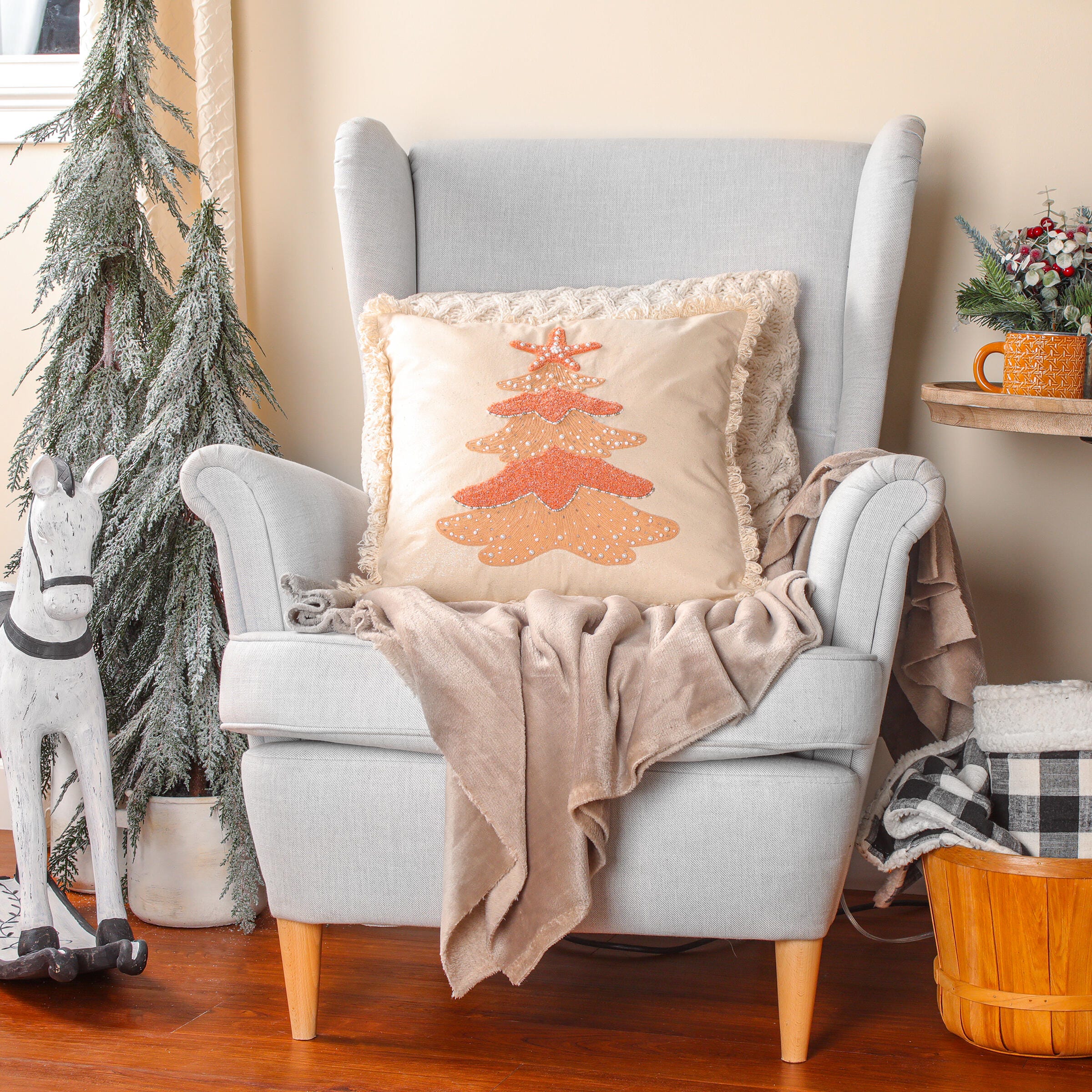 Click here for HGTV Home Collection Coastal Christmas Pillow  Pin... prices
