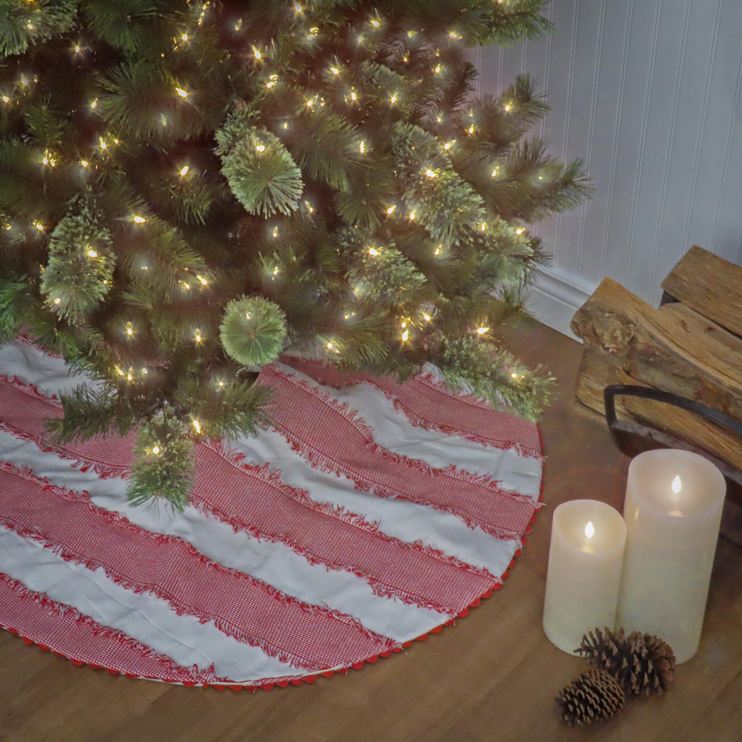 Click here for HGTV Home Collection 48 Ric Rac Border Tree Skirt... prices