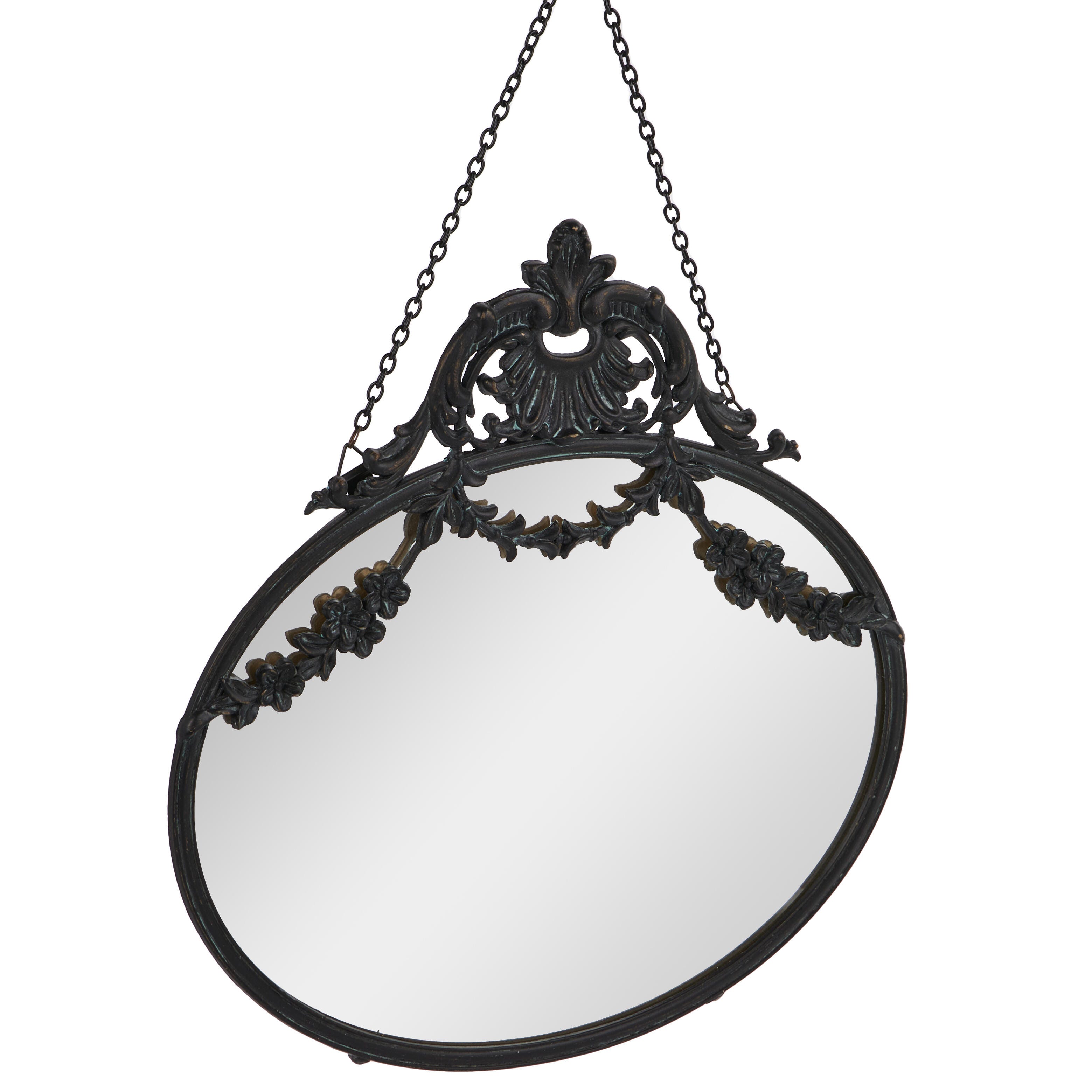 Click here for Storied Home Wall Mirror with Decorative Chain  Bl... prices