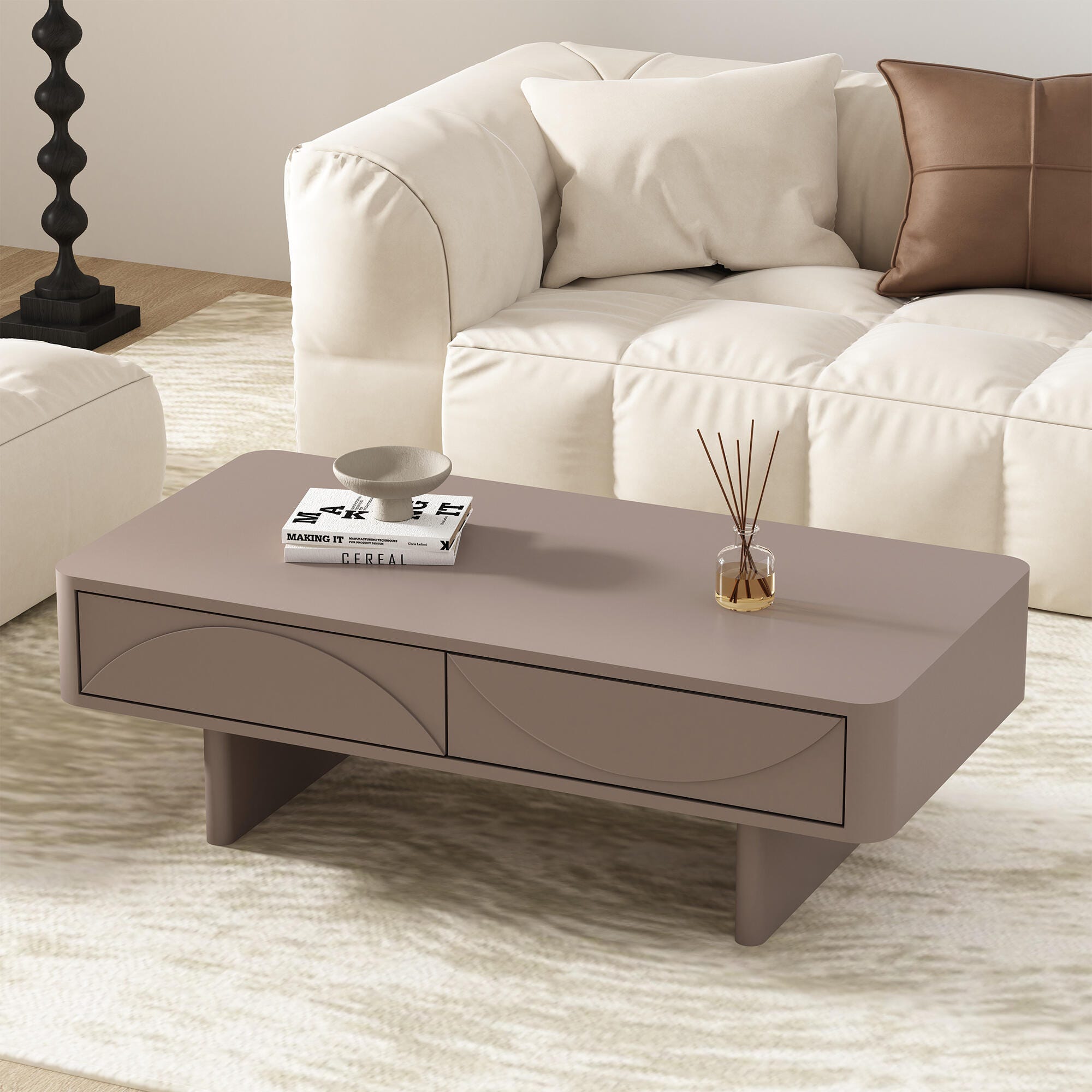 Click here for Manhattan Comfort Ella 2 Drawer Coffee Table  Moch... prices