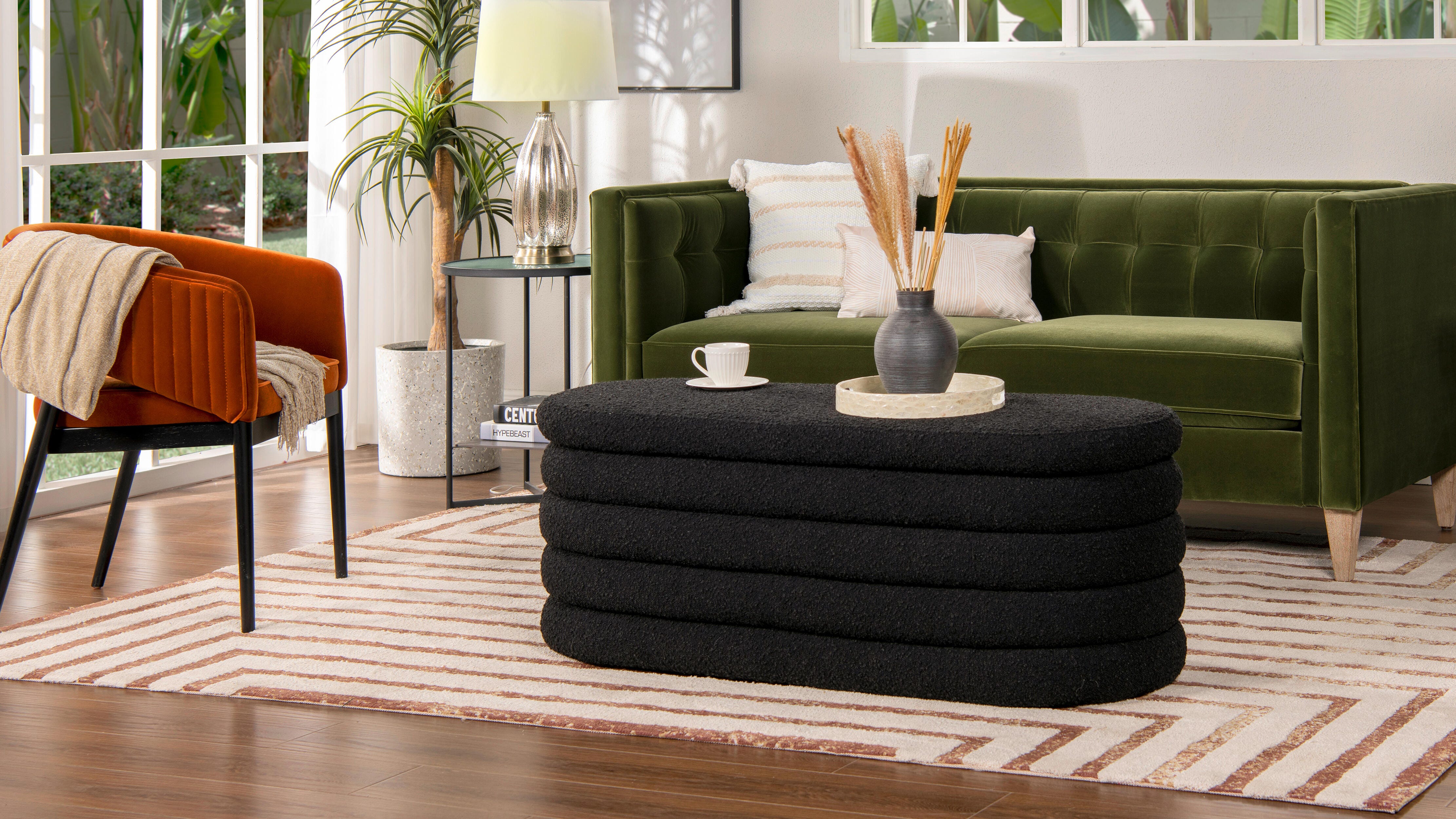 Click here for Jennifer Taylor Home Fuji Upholstered Oval Storage... prices