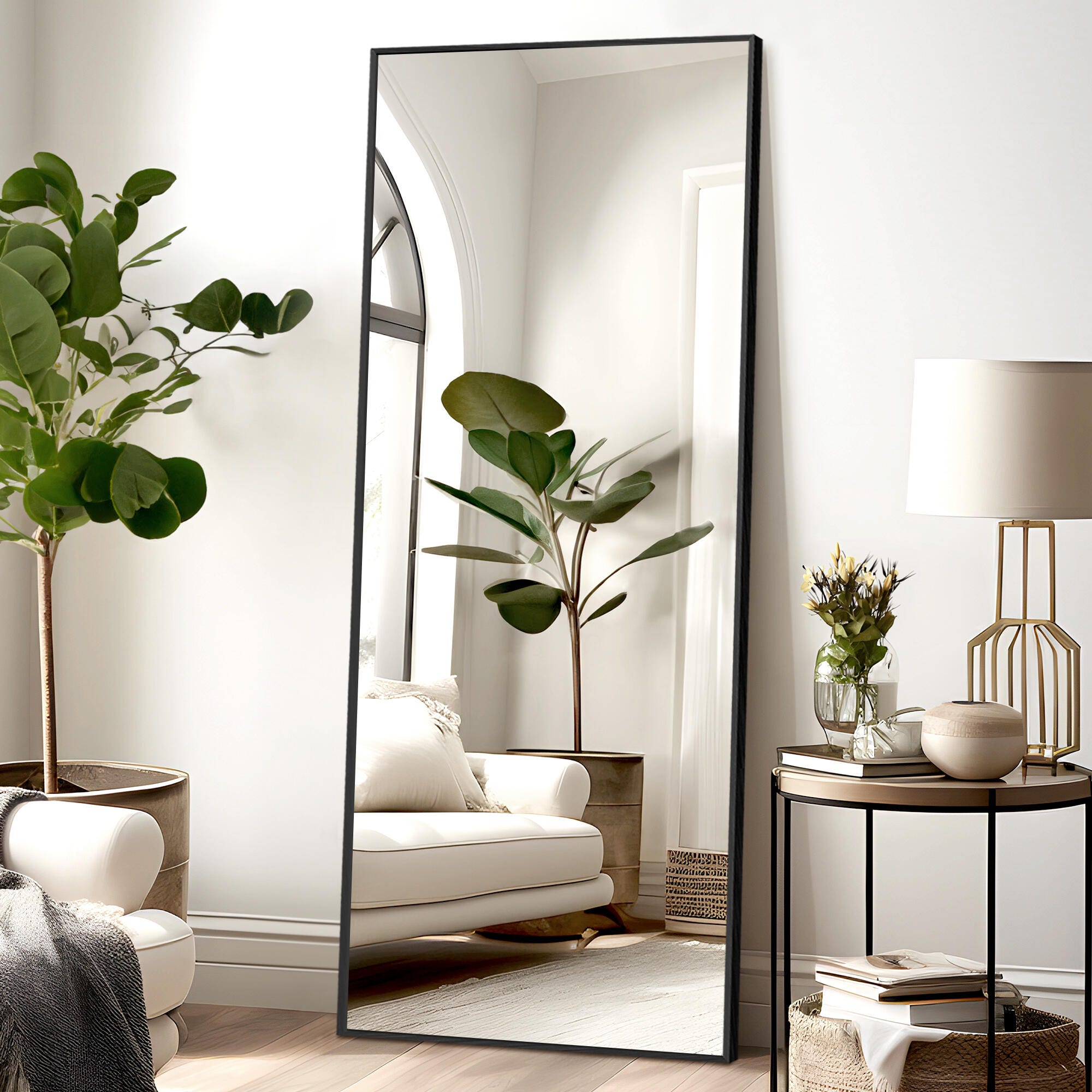 Click here for Dulcea 21 x 64 Full Length Mirror  Black prices