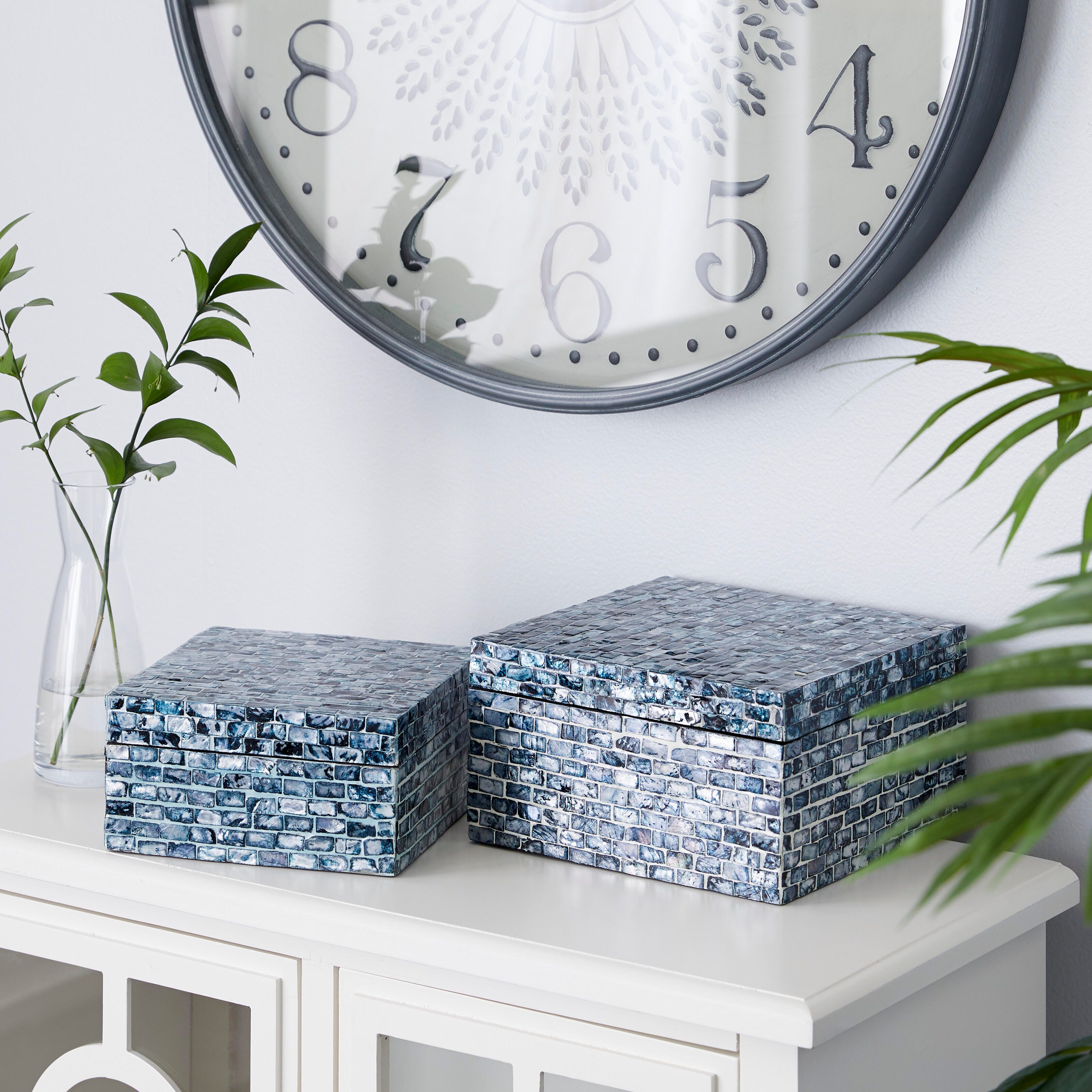 Click here for Bayberry Lane Square Decorative Box (Set of 2)  Bl... prices