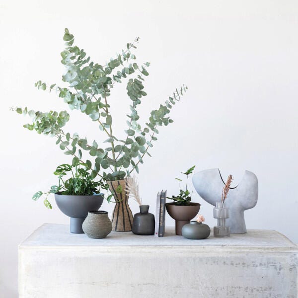 Click here for Storied Home Y Shaped Terracotta Abstract Vase  Gr... prices