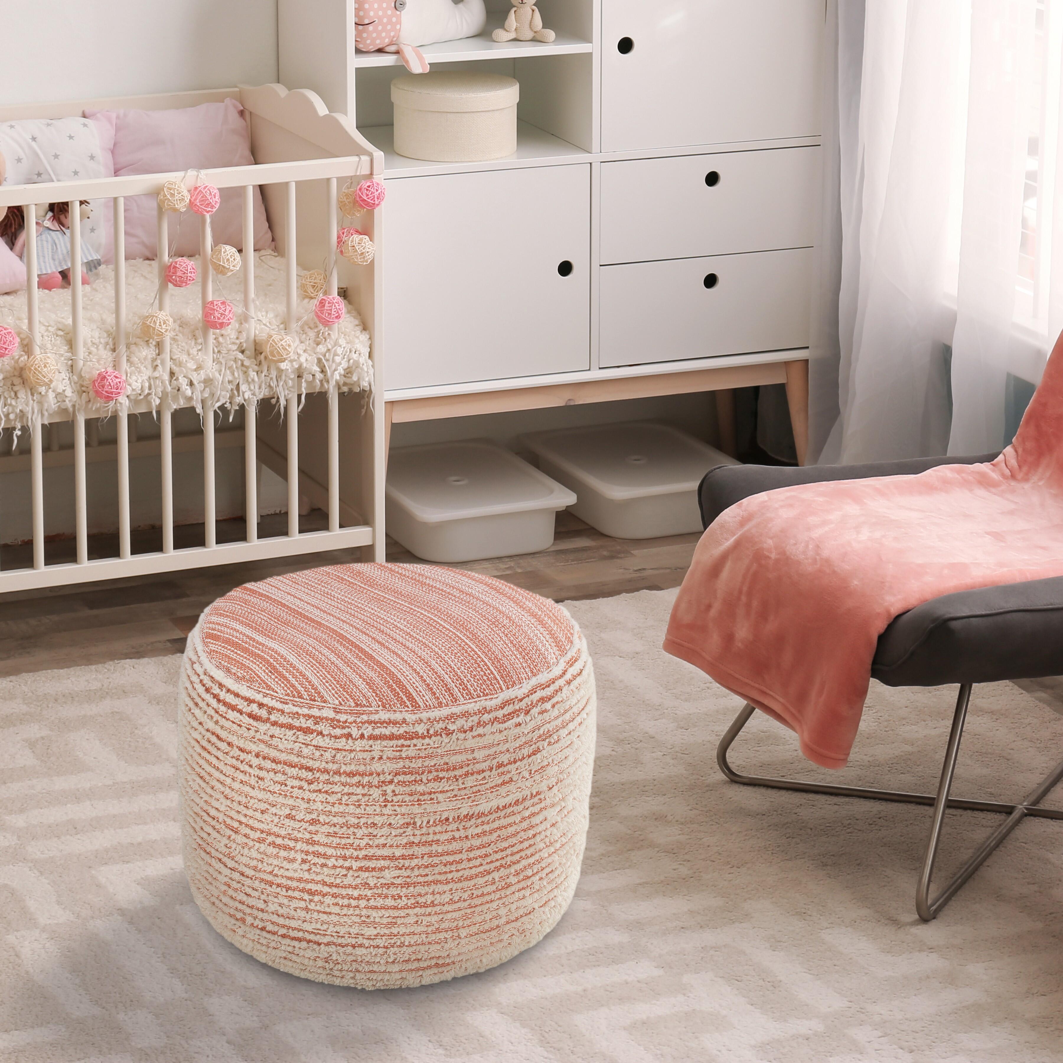Click here for Havana Striped Pouf  Pink prices