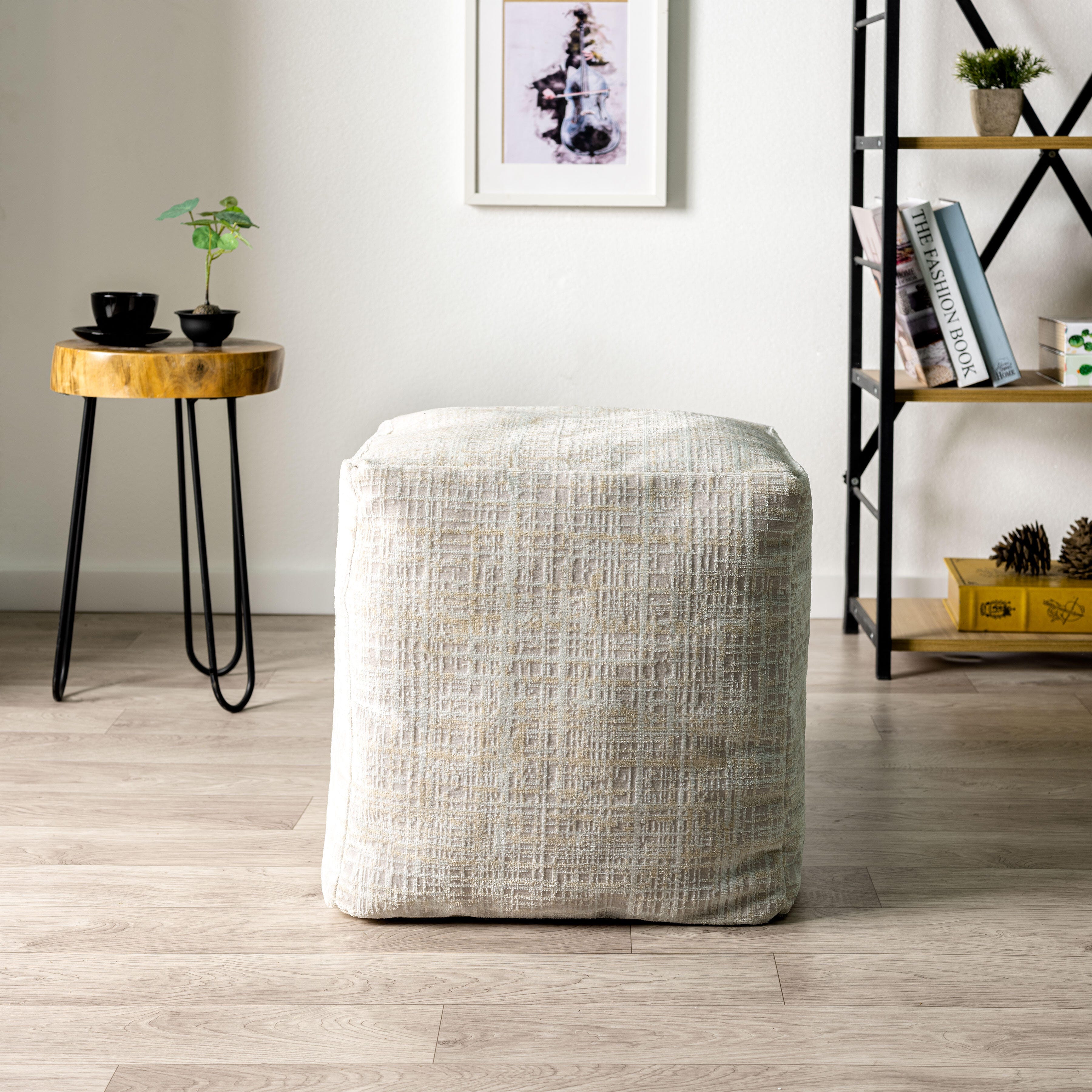 Click here for Milano Abstract Pouf  Beige prices