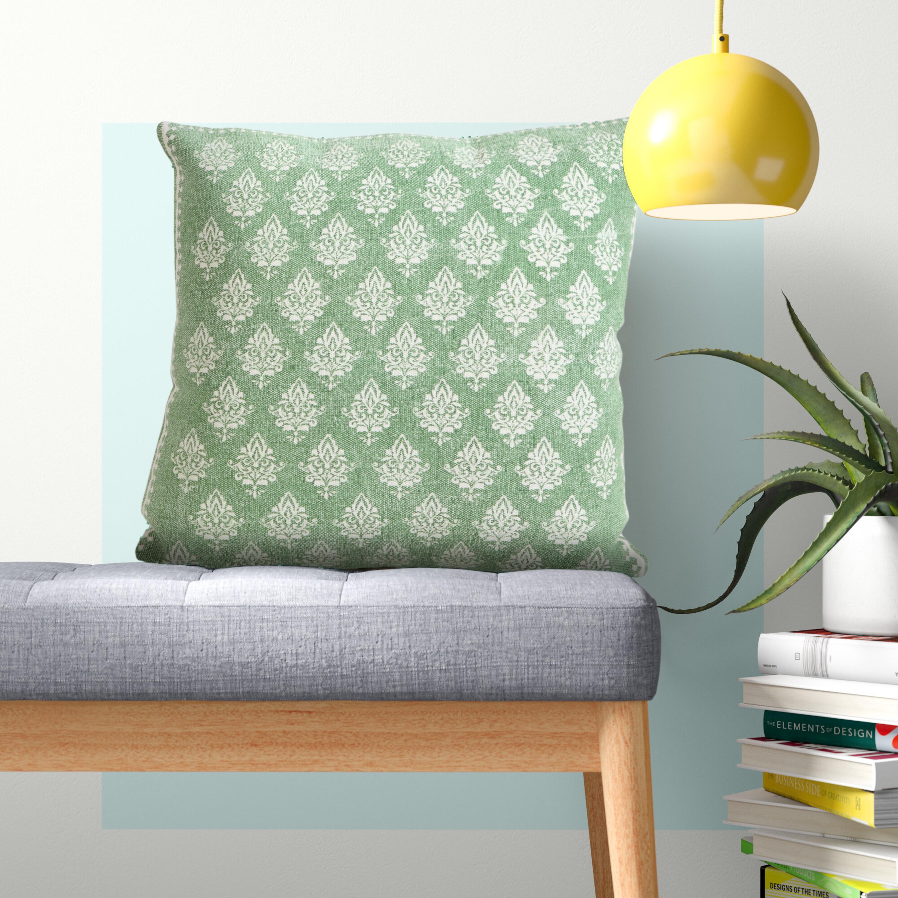 Click here for Suvii Home Evelyn Decorative Throw Pillow  Green/W... prices