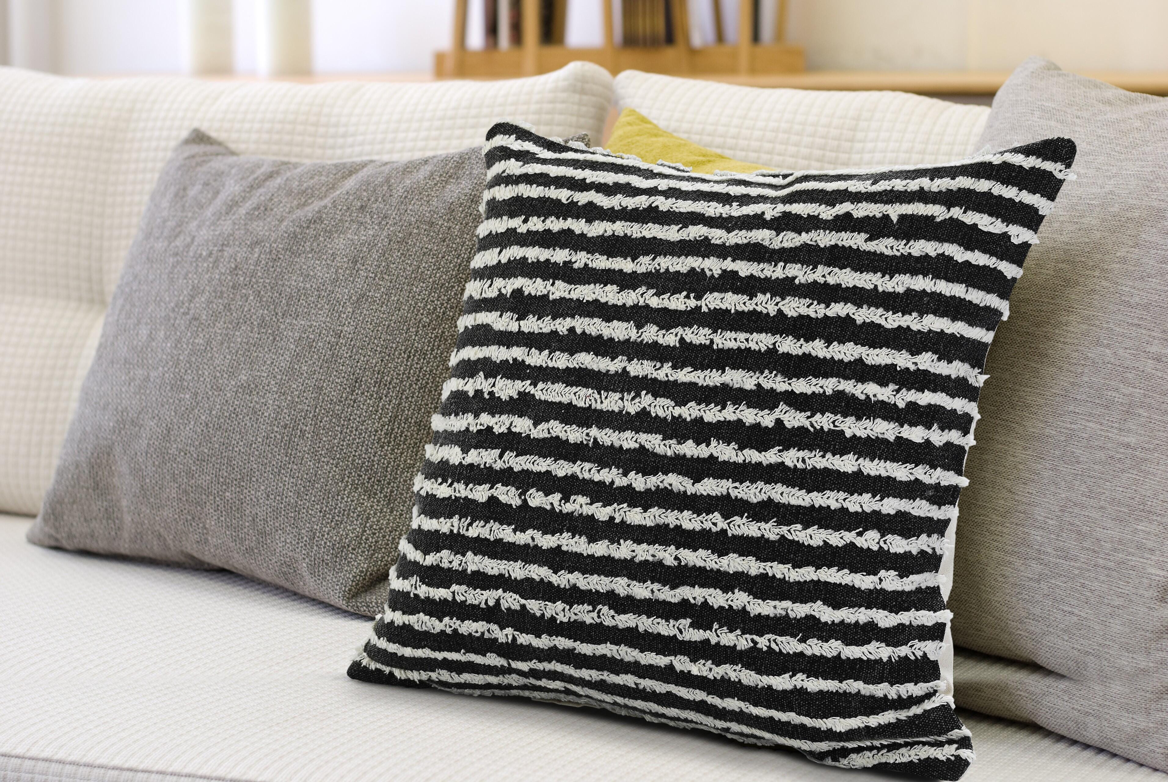 Click here for Suvii Home Yana Decorative Throw Pillow  Black/Cre... prices