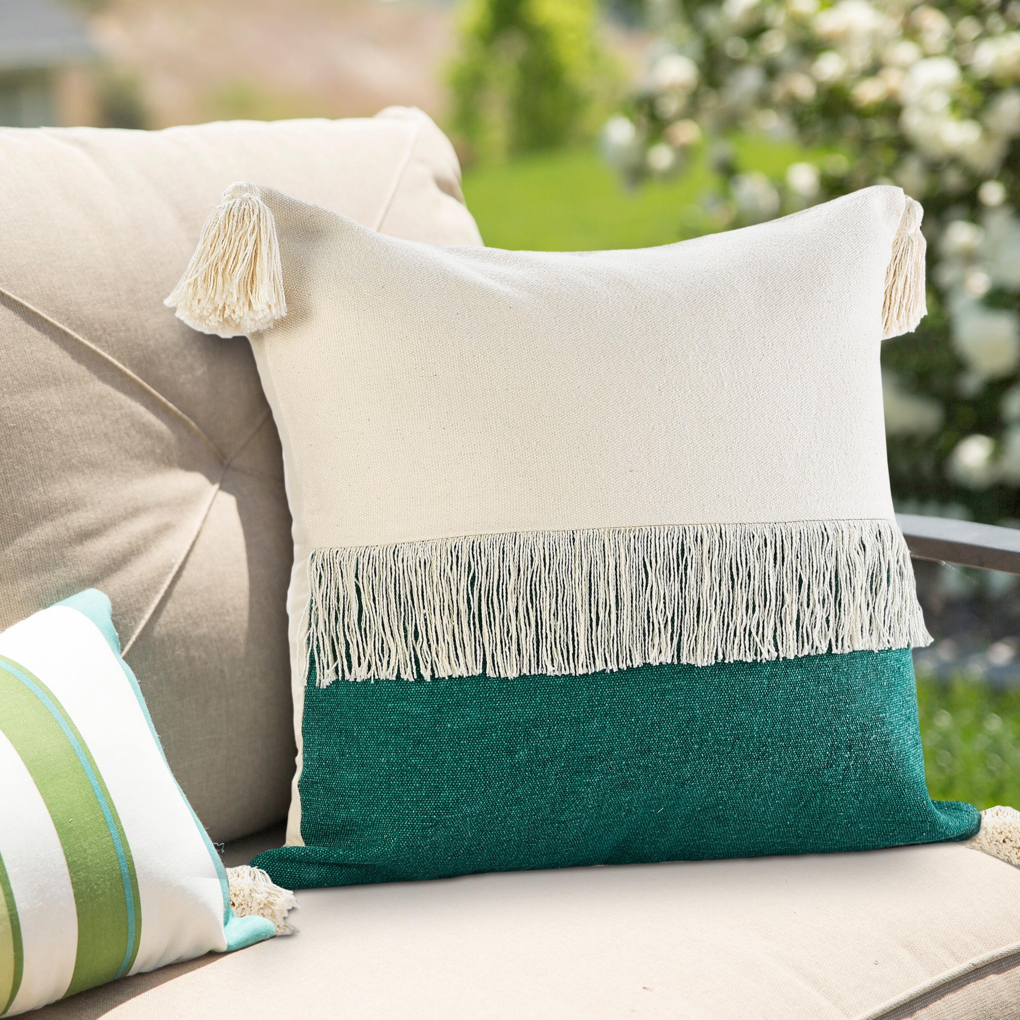 Click here for Suvii Home Clara Decorative Throw Pillow  Emerald... prices