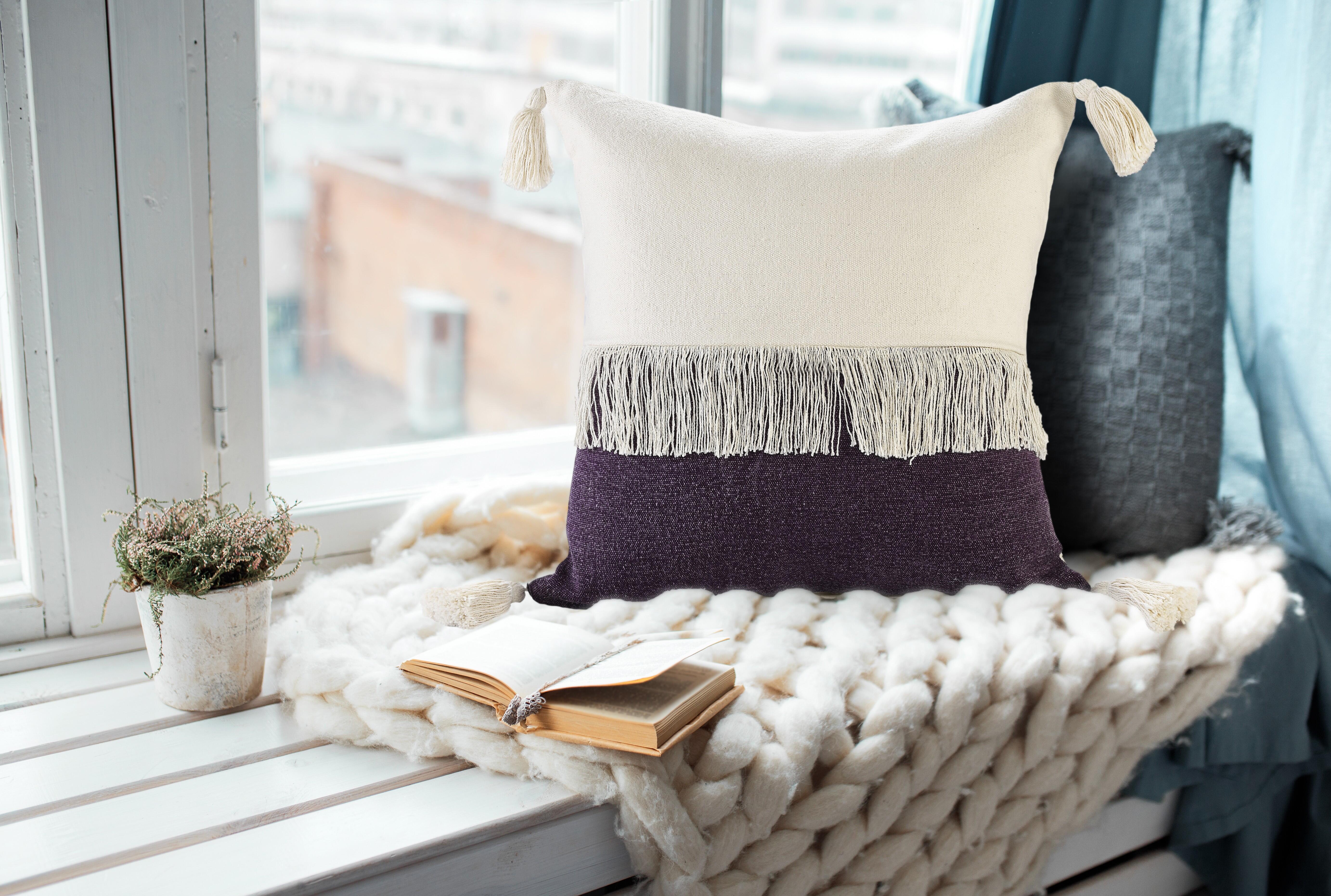 Click here for Suvii Home Clara Decorative Throw Pillow  Eggplant... prices