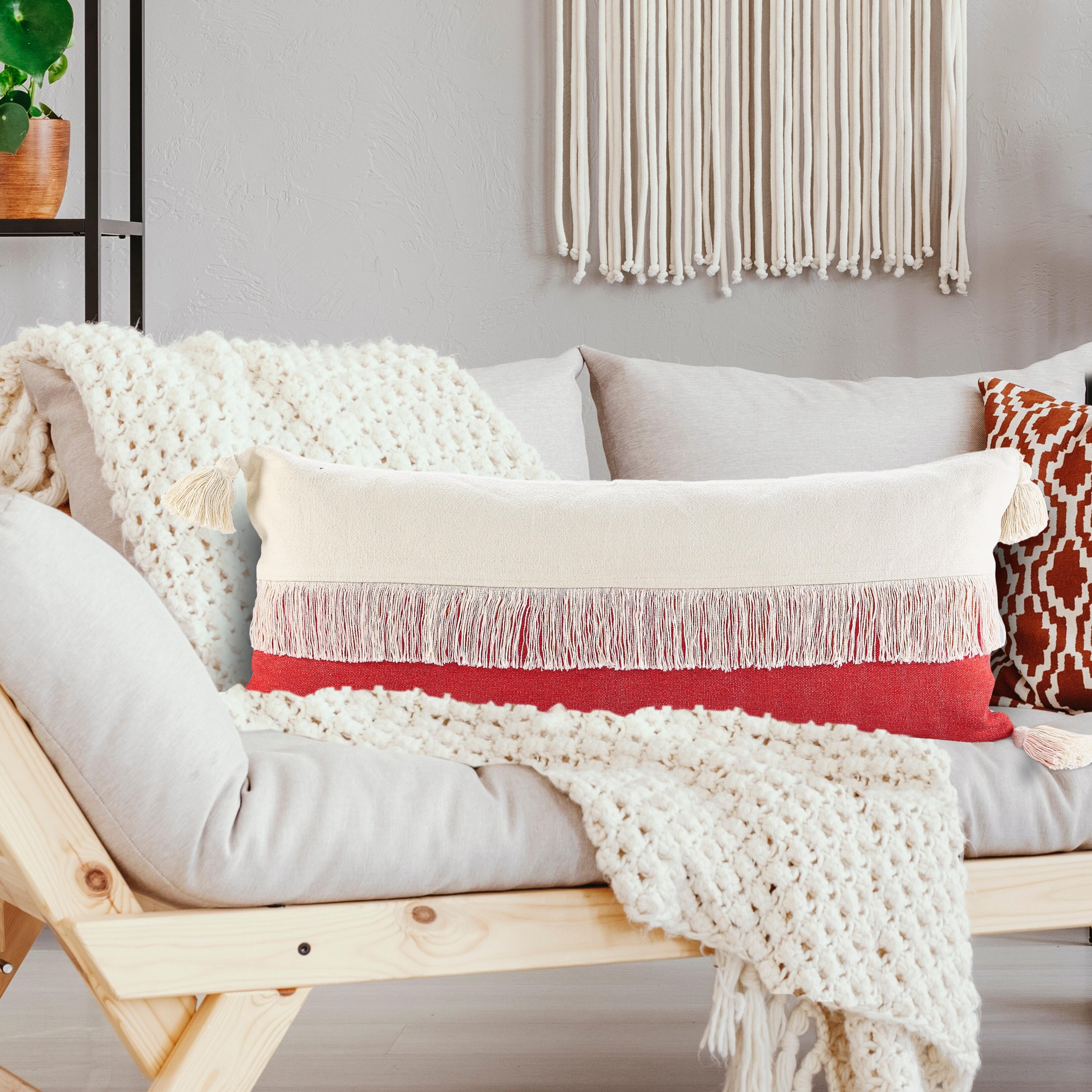 Click here for Suvii Home Clara Lumbar Decorative Throw Pillow  R... prices