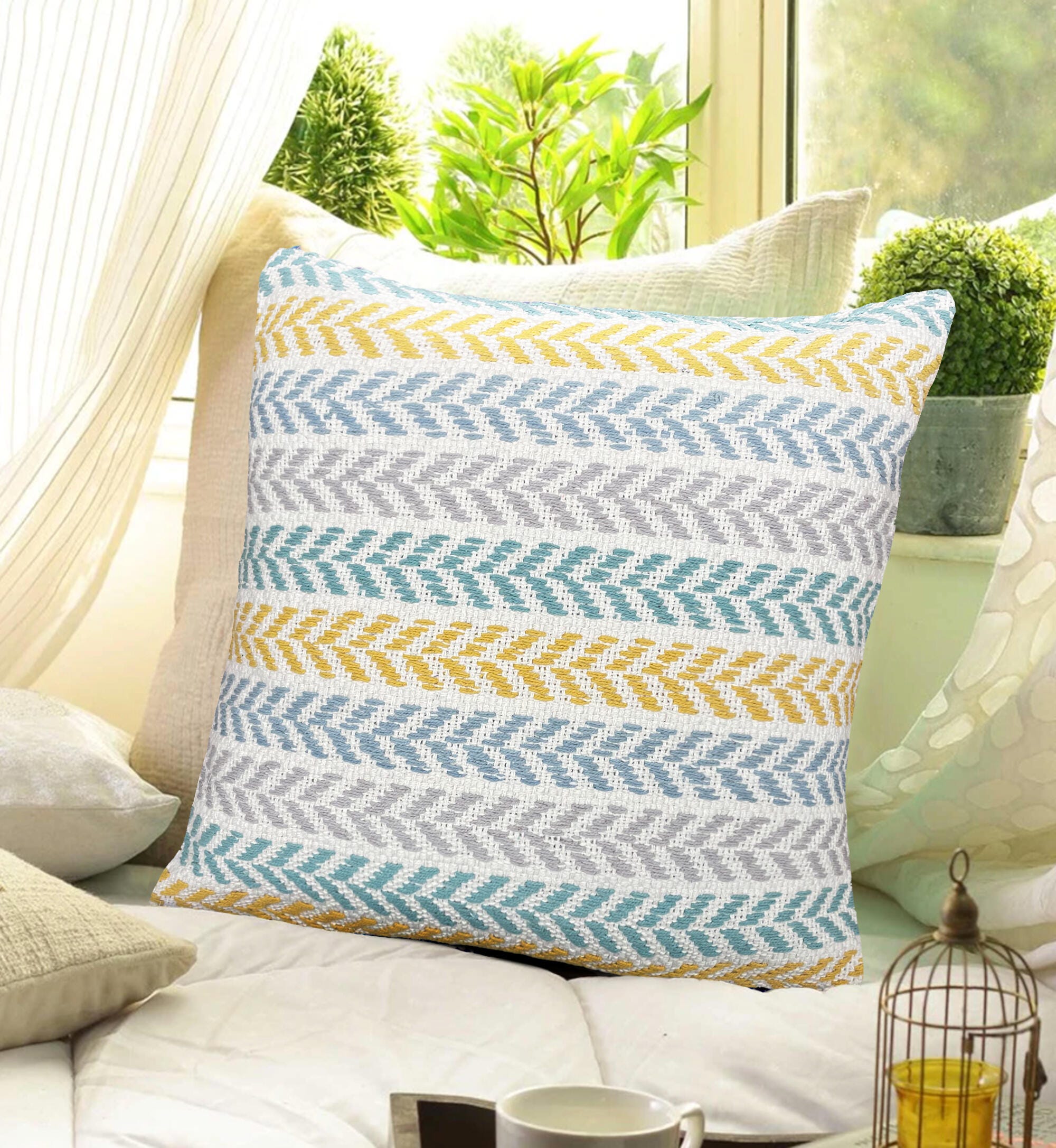 Click here for Suvii Home Allison Decorative Throw Pillow  Yellow... prices