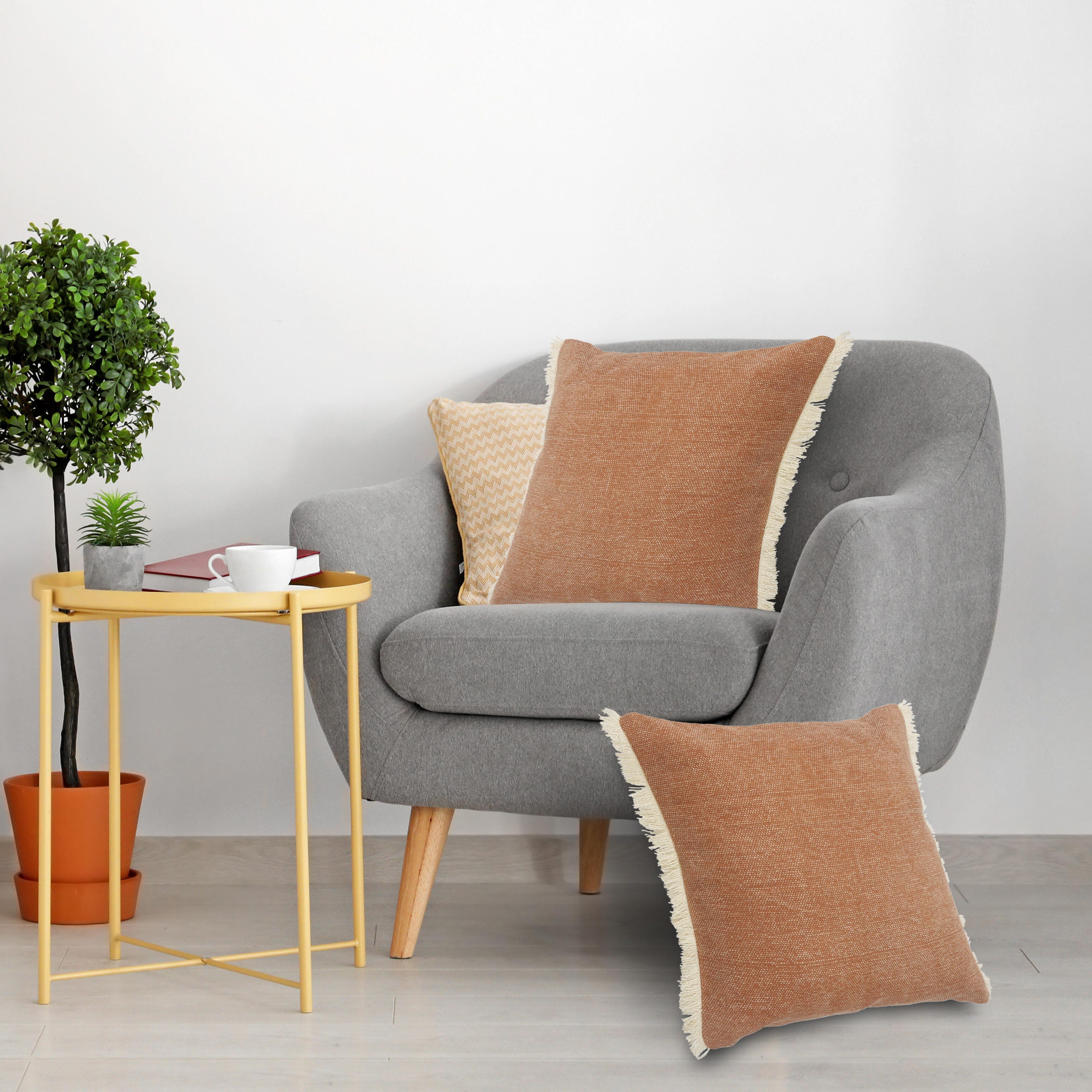 Click here for Suvii Home Athena Square Fringed Decorative Throw... prices