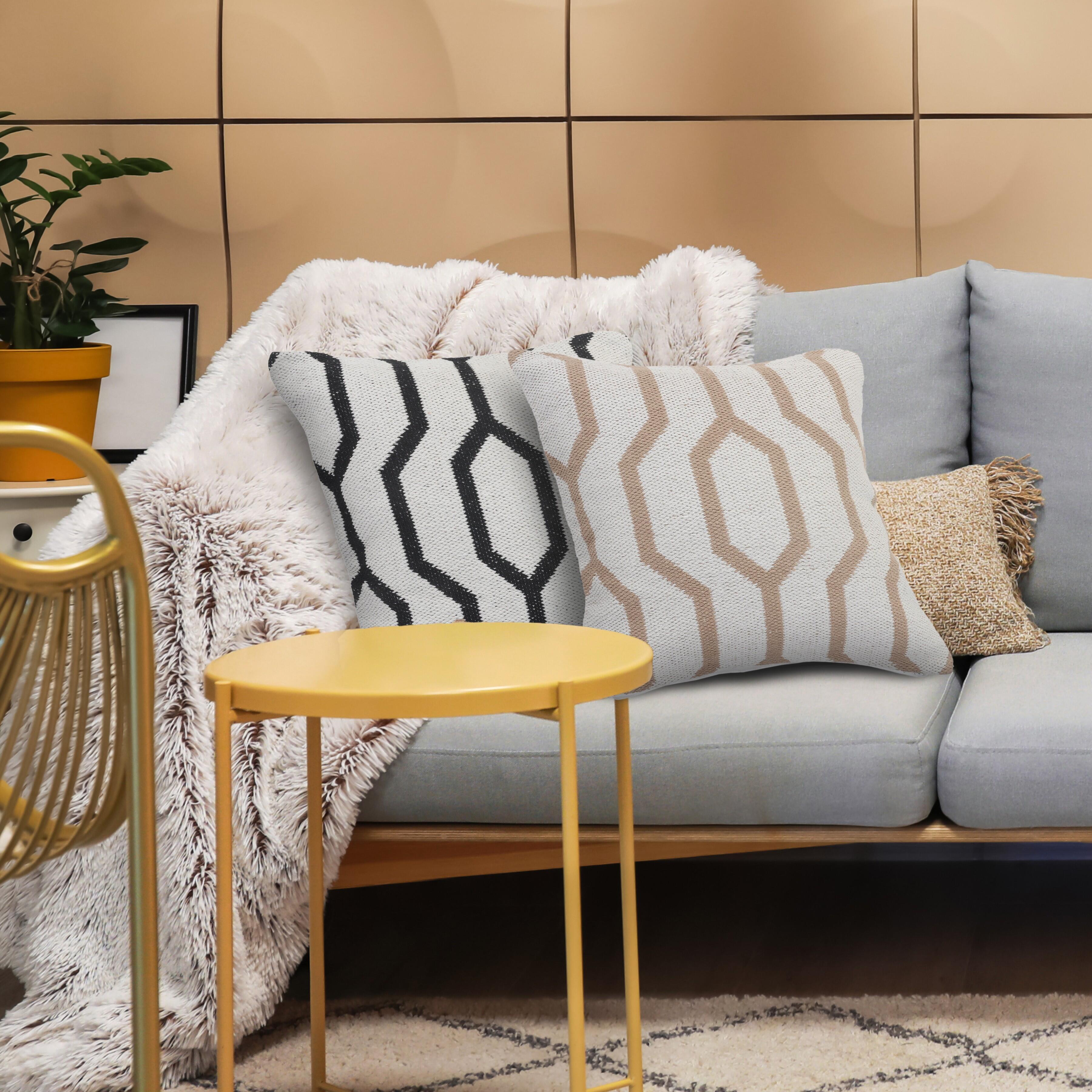 Click here for Suvii Home Eva Geometric Decorative Throw Pillow... prices