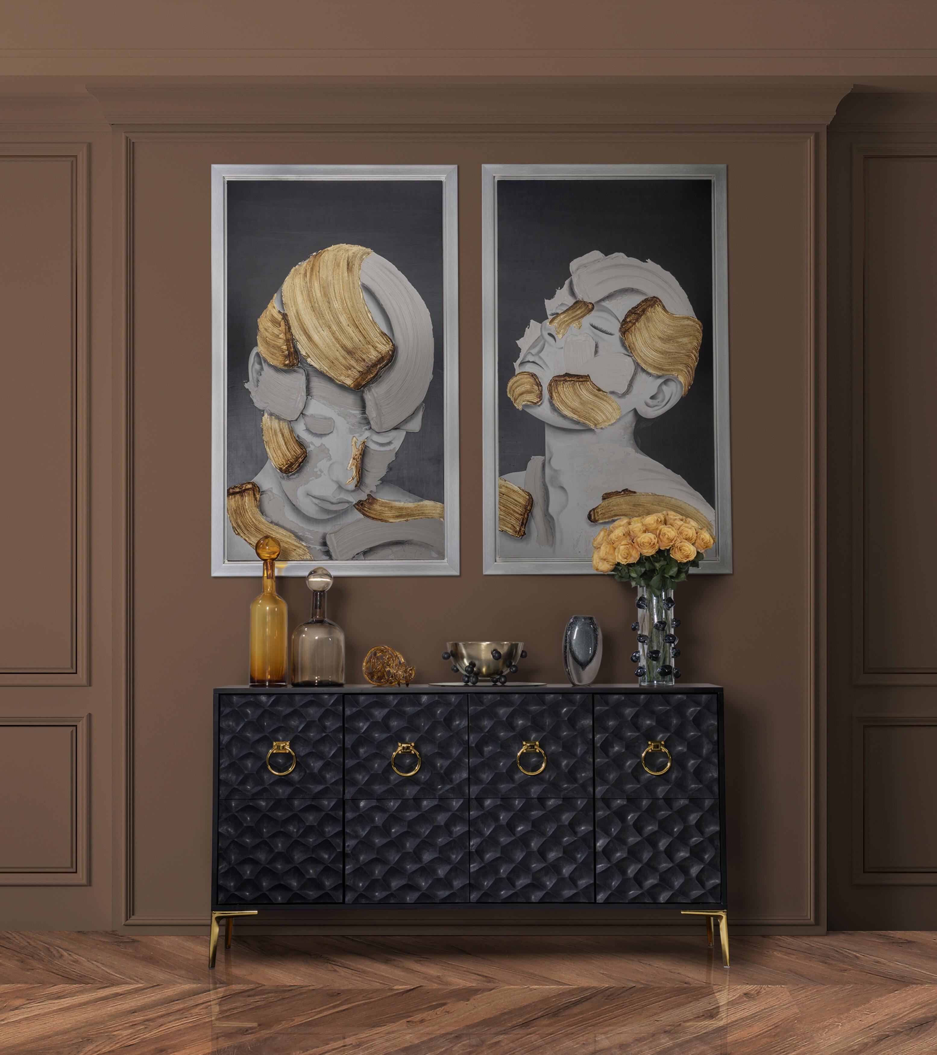 Click here for Sagebrook Home Amber Large Accent Bottle  Orange prices