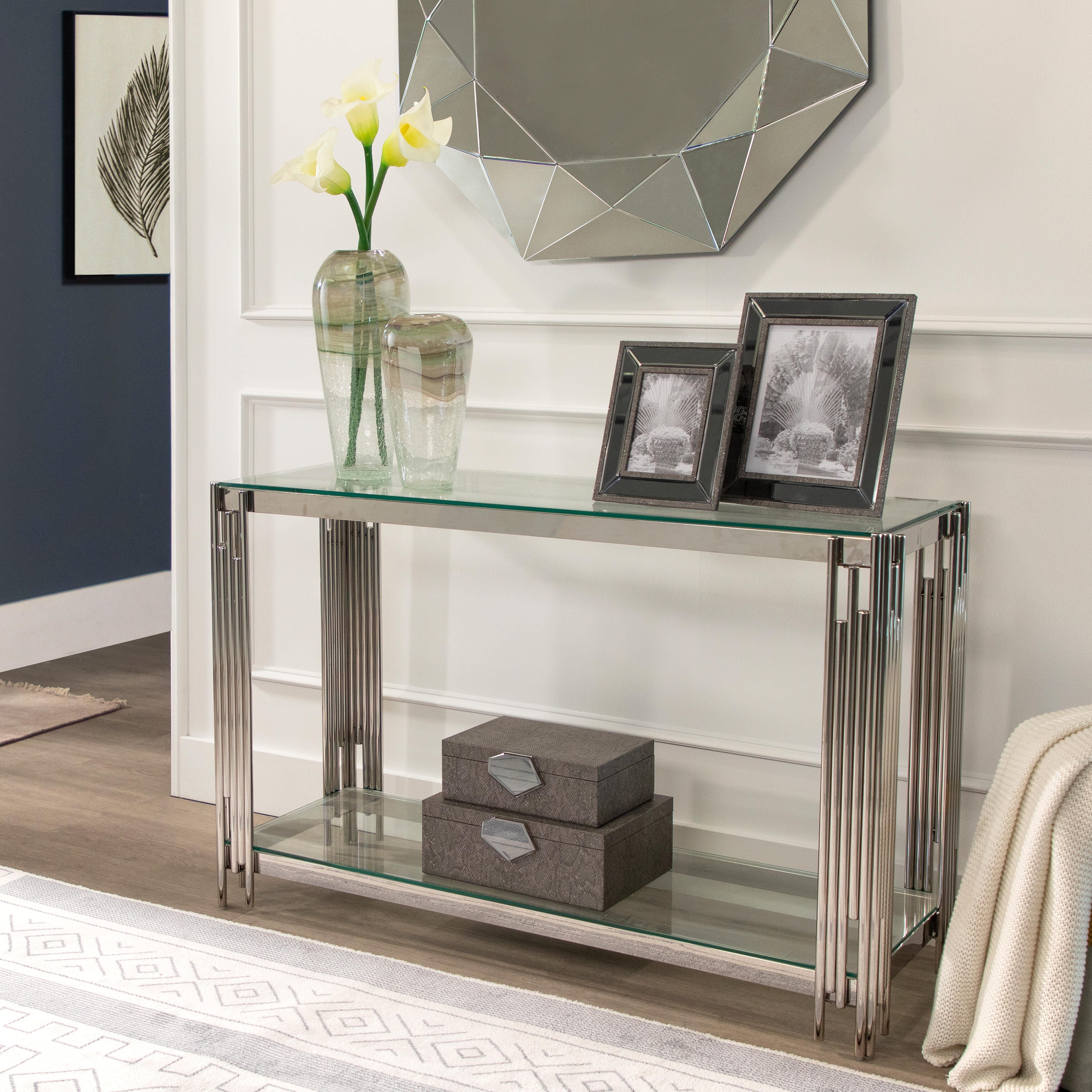 Click here for Sagebrook Home Crackled Medium Vase  Clear/Frost prices