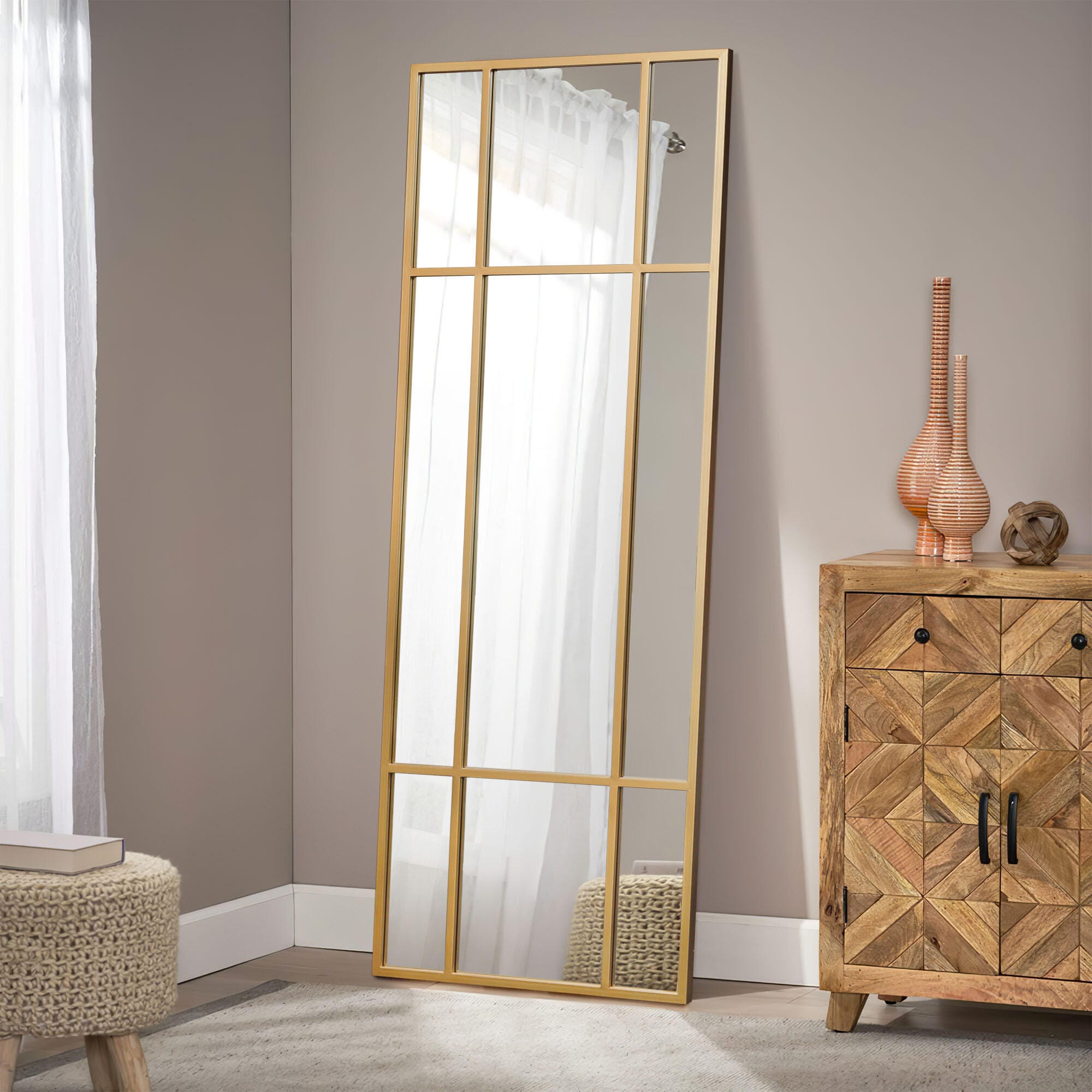 Click here for Dulcea Small Arched Frame Wall Mirror  Gold prices