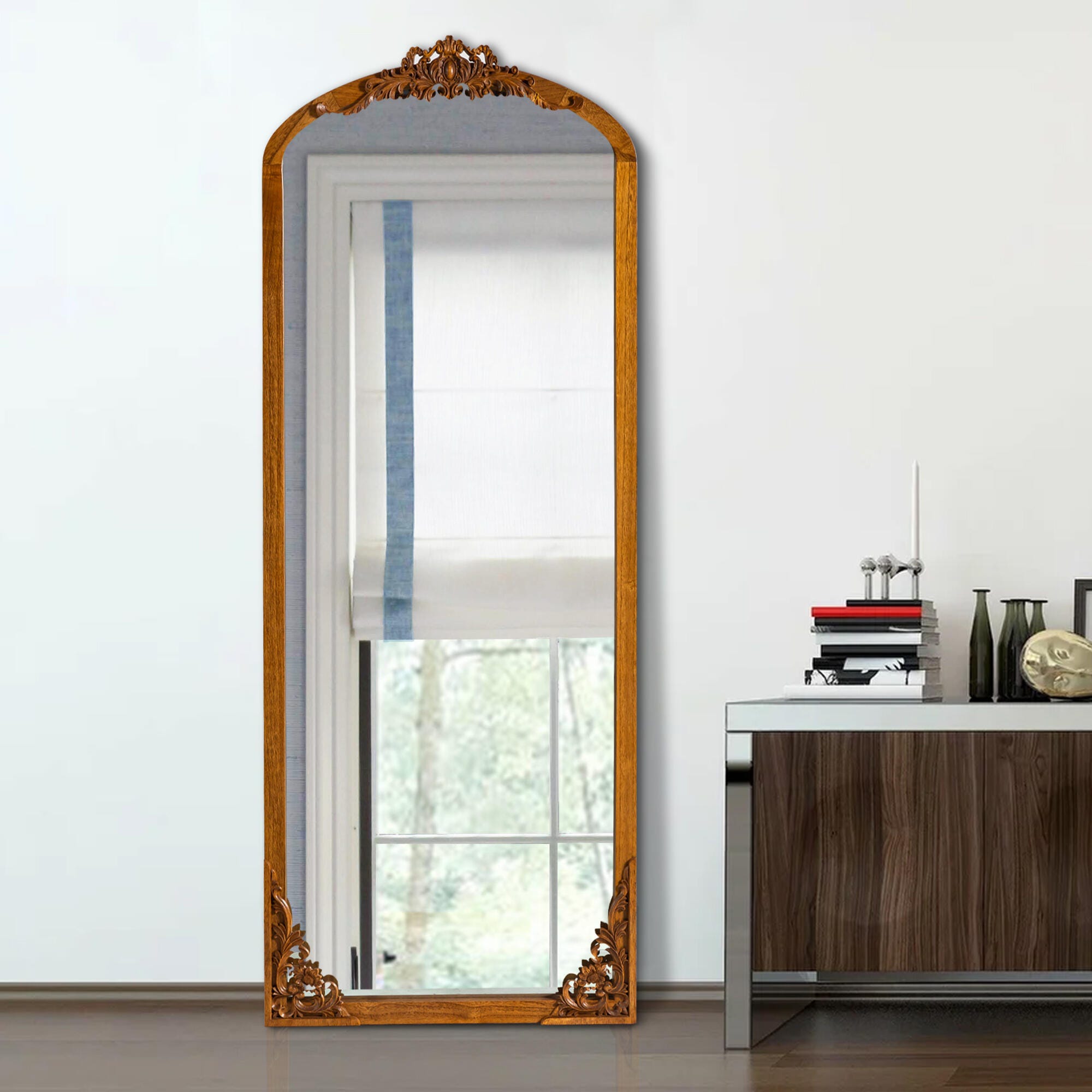 Click here for Delfina 64 Tall Carved Full Length Mirror  Gold prices