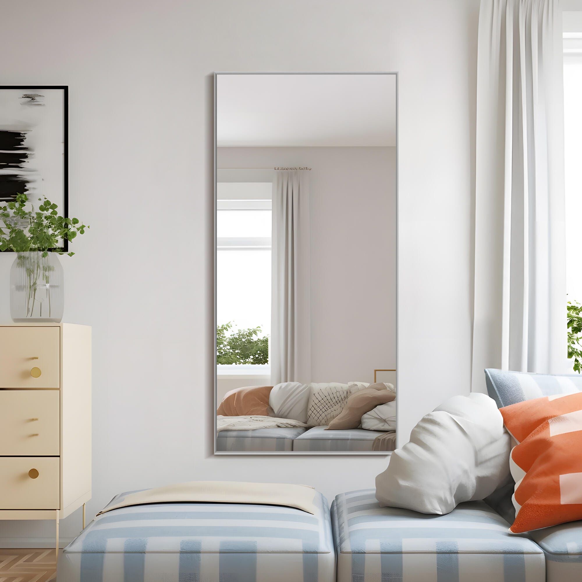 Click here for LuminareView Rectangular Framed Bathroom Wall Mirr... prices