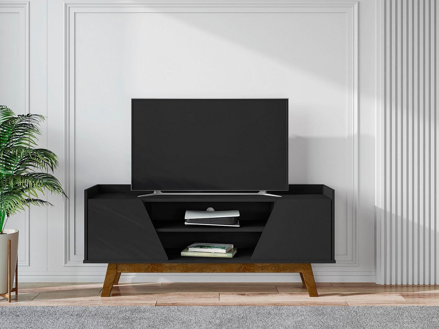 Click here for Manhattan Comfort Marcus 53 TV Stand  Matte Black prices
