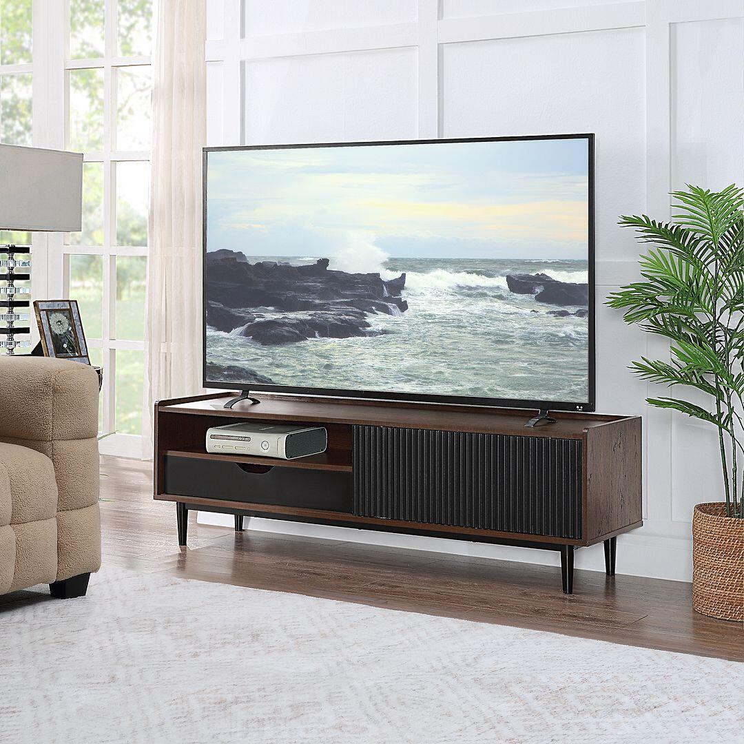 Click here for Manhattan Comfort Duane 59 TV Stand  Dark Brown/Bl... prices