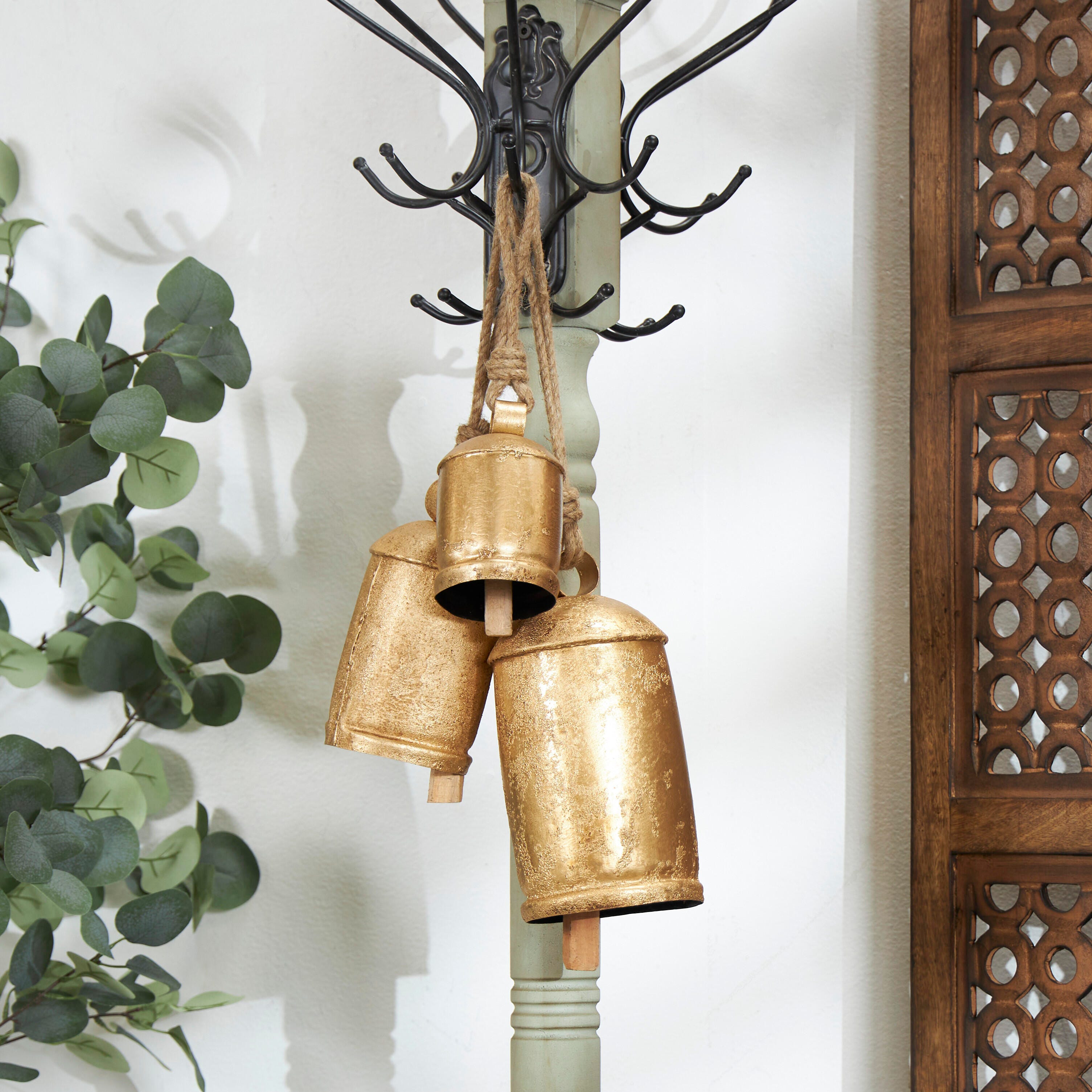 Click here for Bayberry Lane Cow Bells with Hanging Rope Set of 3... prices