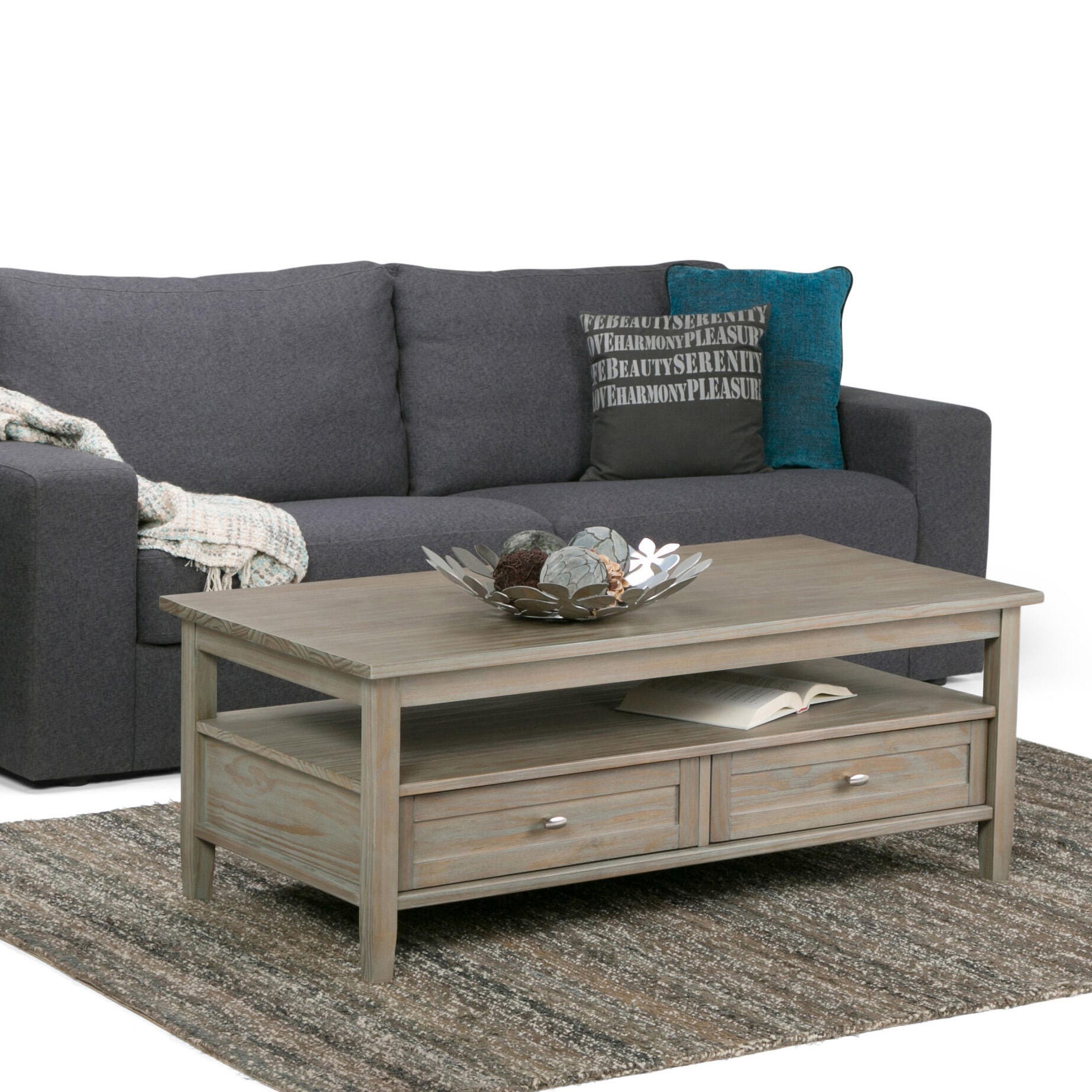 Click here for Simpli Home Warm Shaker Coffee Table  Distressed G... prices